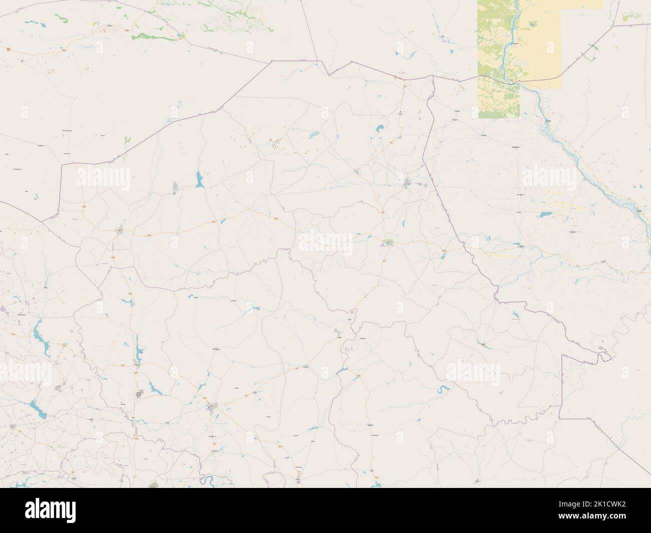 Sahel, region of Burkina Faso. Open Street Map Stock Photo - Alamy
