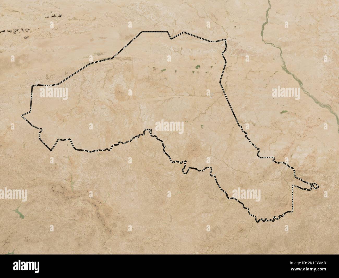 Sahel, region of Burkina Faso. Low resolution satellite map Stock Photo ...