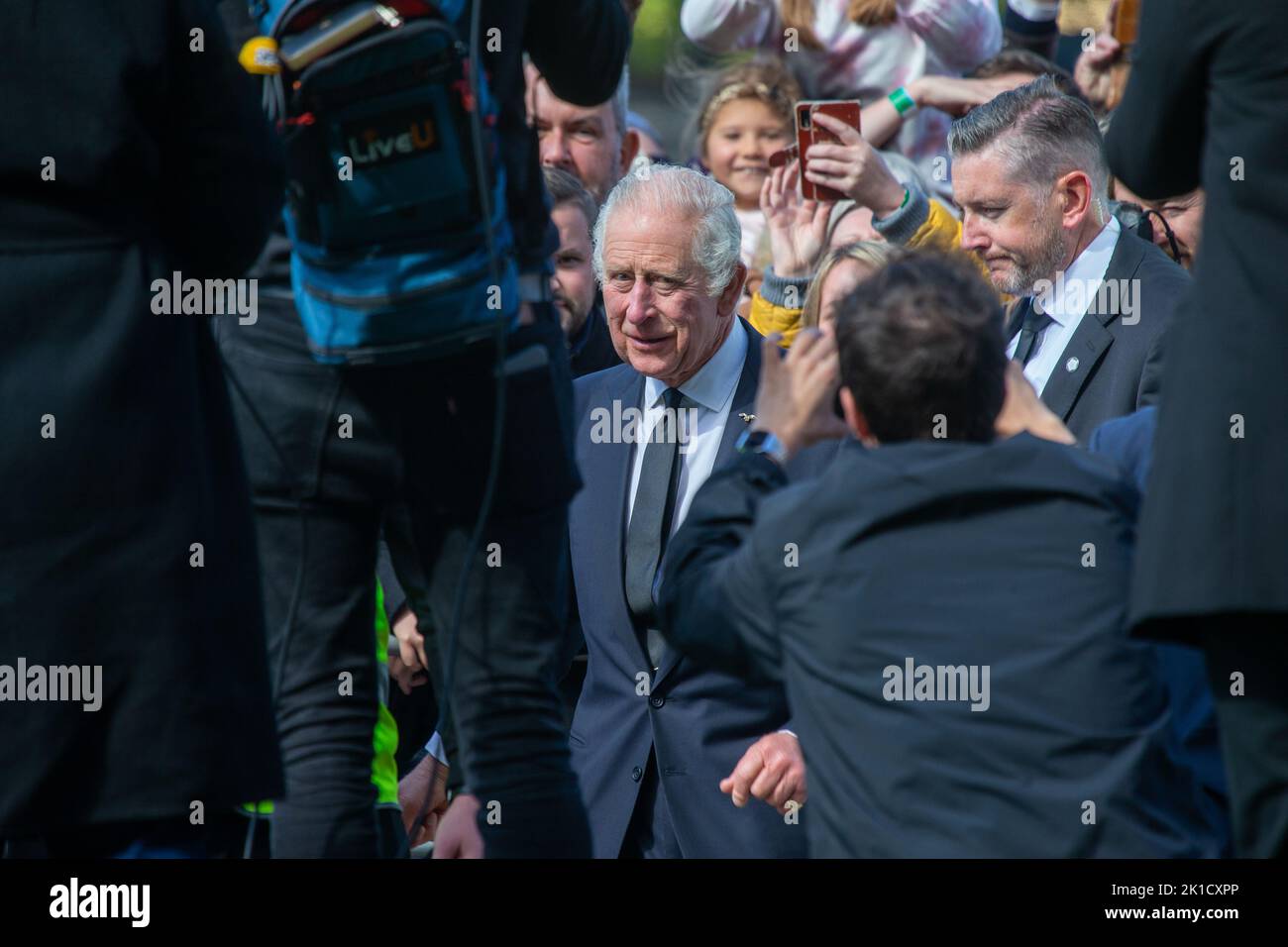 London, England, UK. 17th Sep, 2022. King CHARLES III is seen leaving ...
