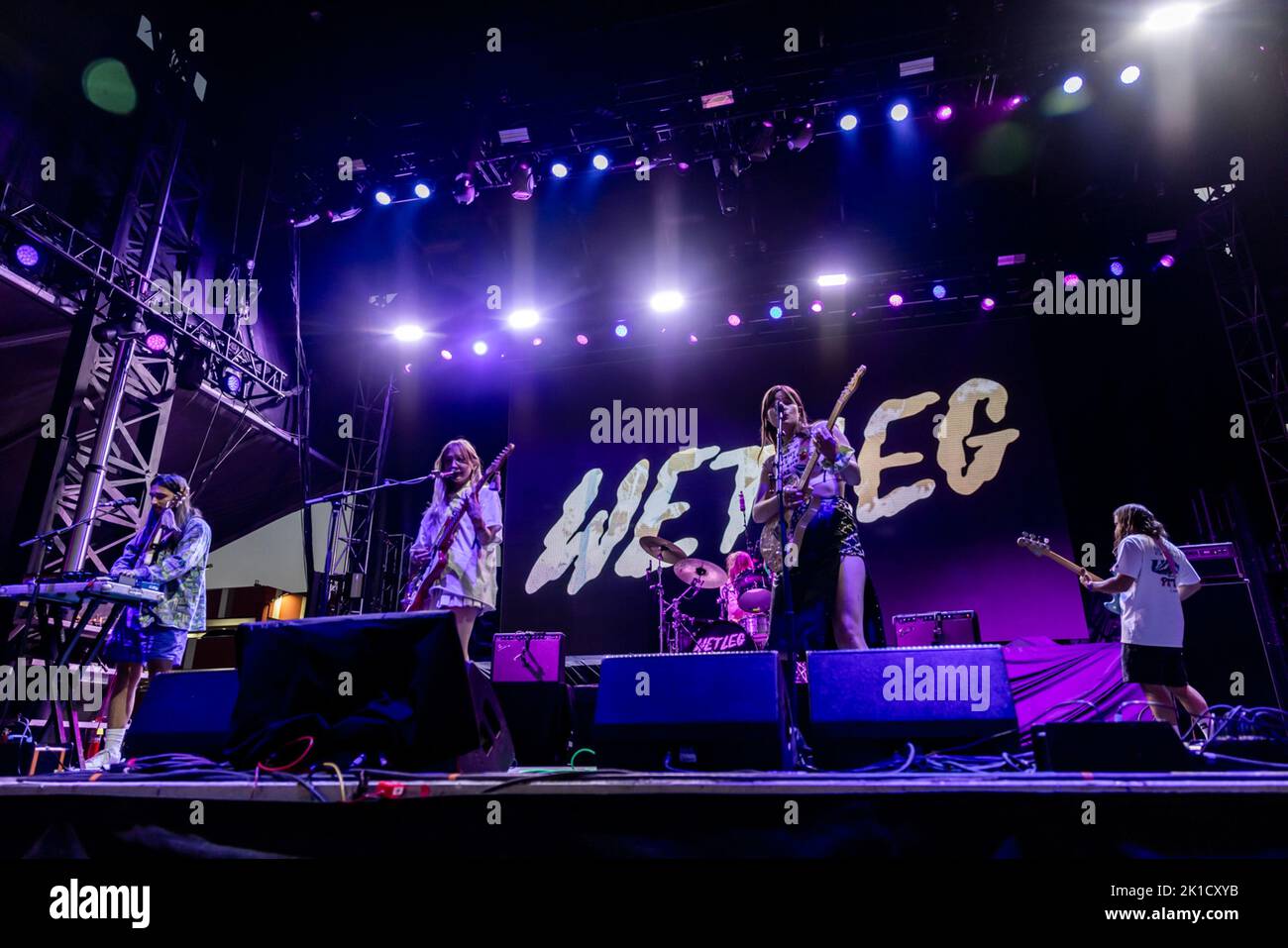 Las Vegas, NV, USA. 16th Sep, 2022. Wet Leg pictured at the Life Is ...