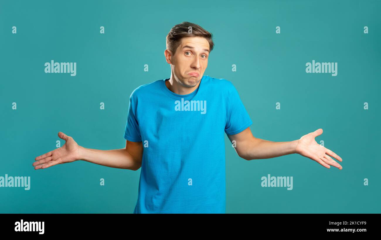 Portrait actor blue shirt hi-res stock photography and images - Alamy