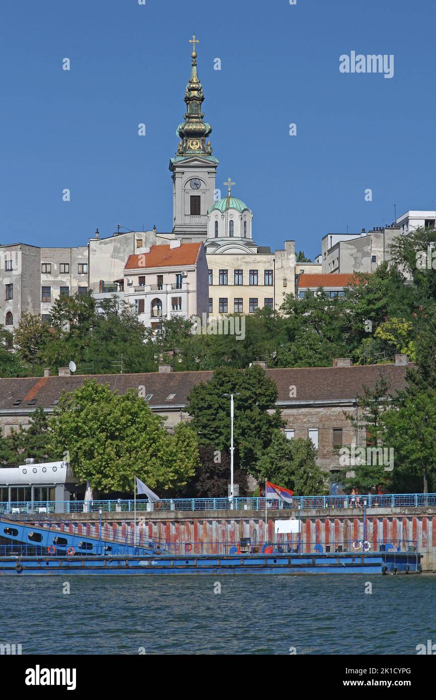 Holy Archangel Michael Serbian Orthodox church landmark in Belgrade ...