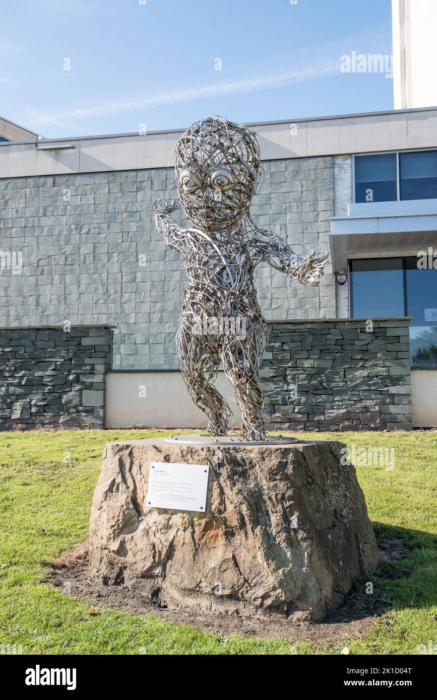 T work was commissioned from local sculptor craig dyson hi-res stock ...