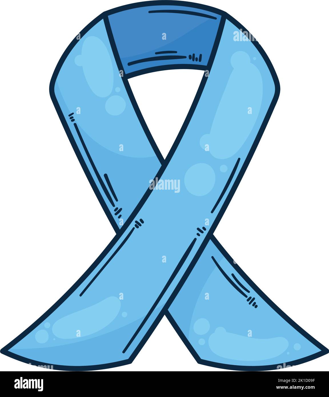 blue color ribbon campaign icon Stock Vector Image & Art - Alamy