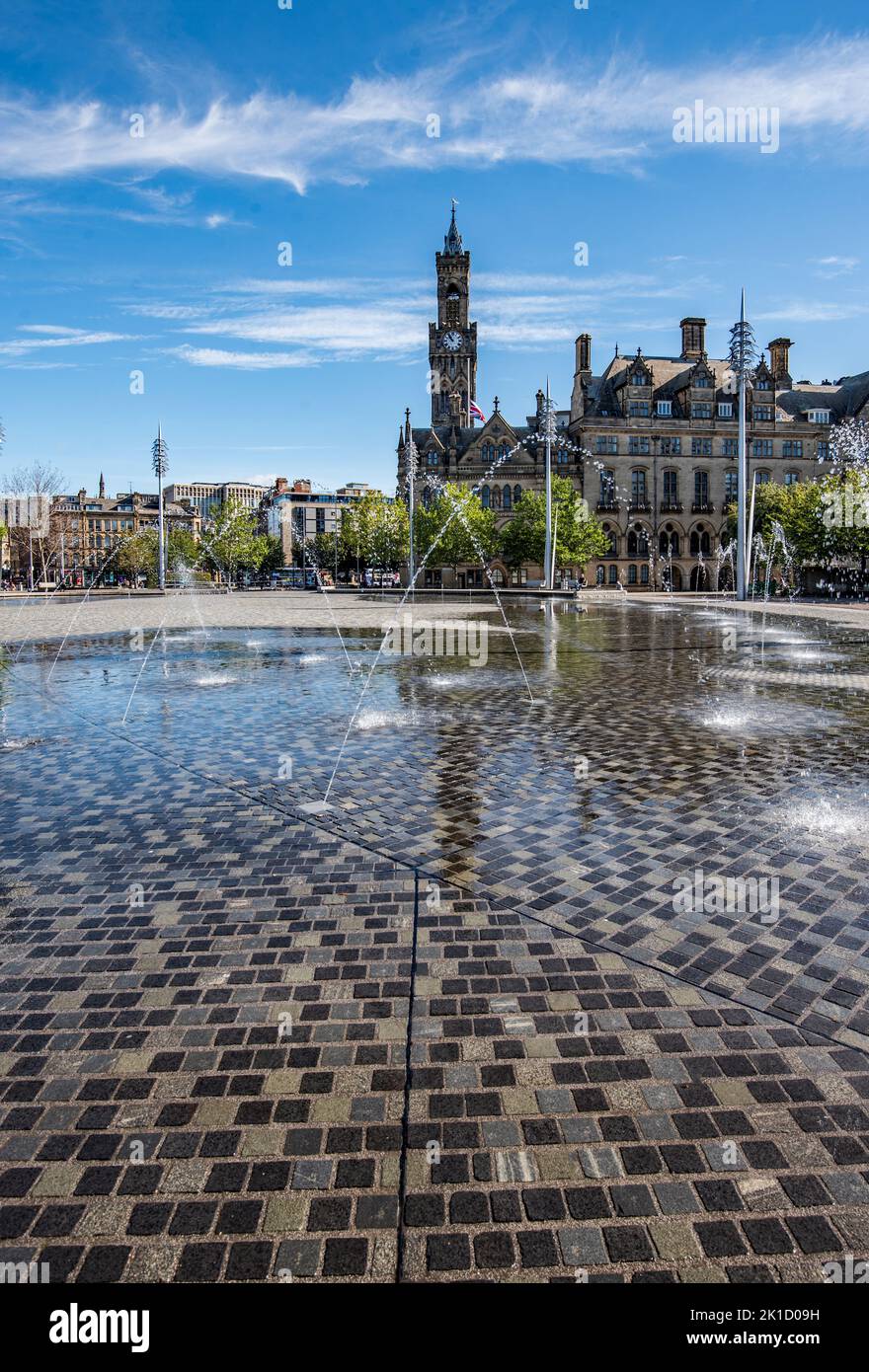 Twenty barrier fountains squirt up to 20ft high hi-res stock ...