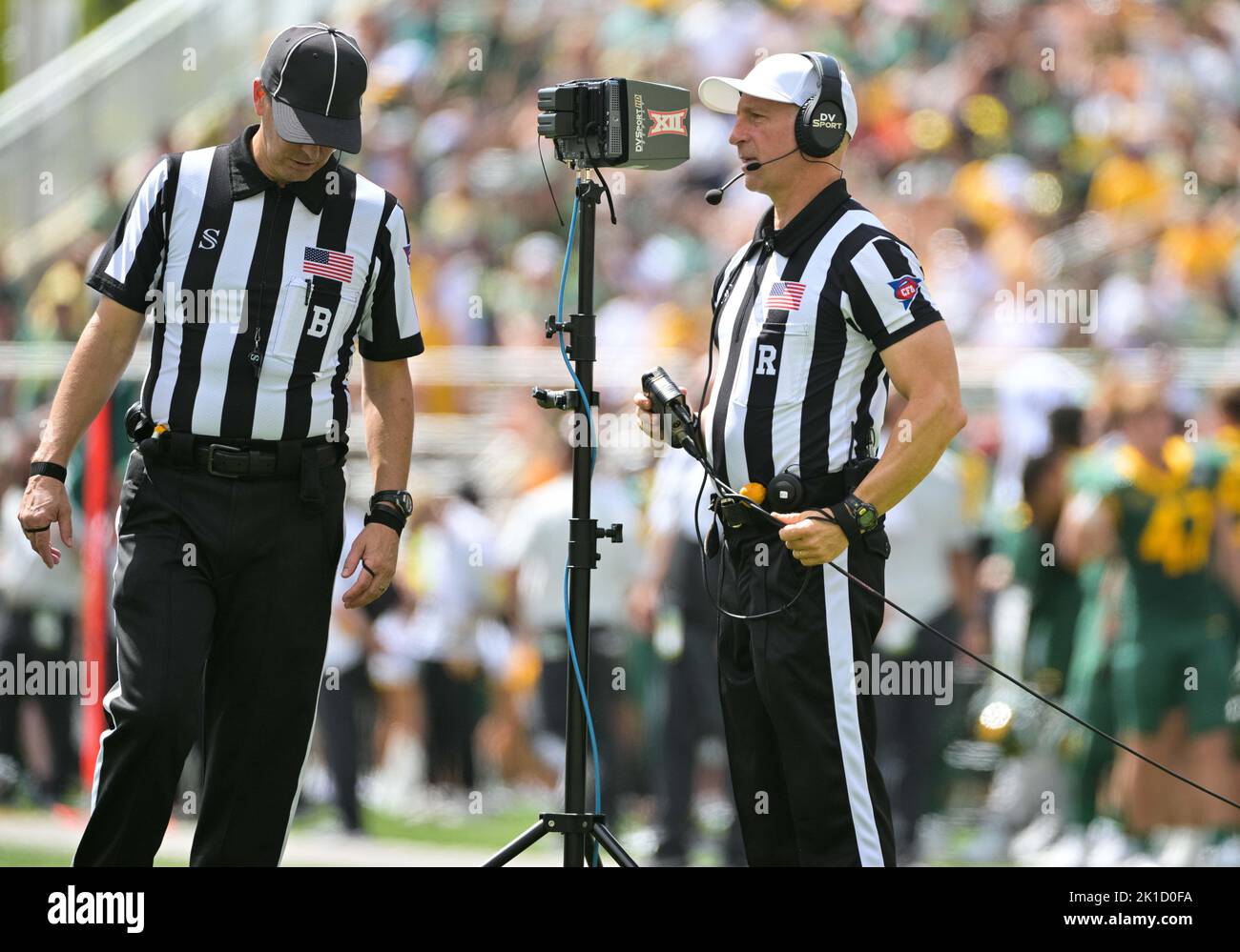 Waco, Texas, USA. 17th Sep, 2022. A referee reviews a play during the ...