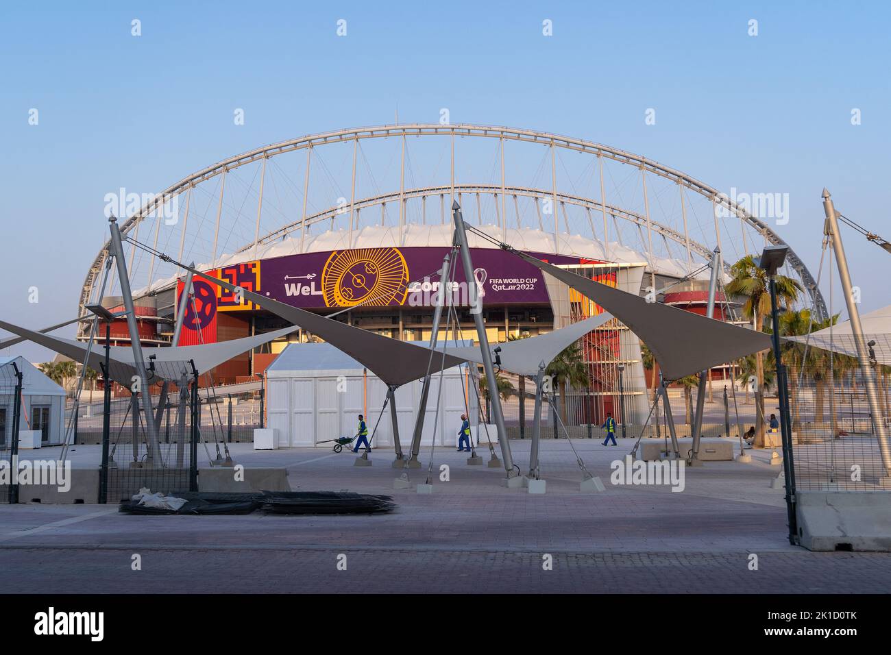 Doha, Qatar - September 14, 2022: The Khalifa International Stadium in ...
