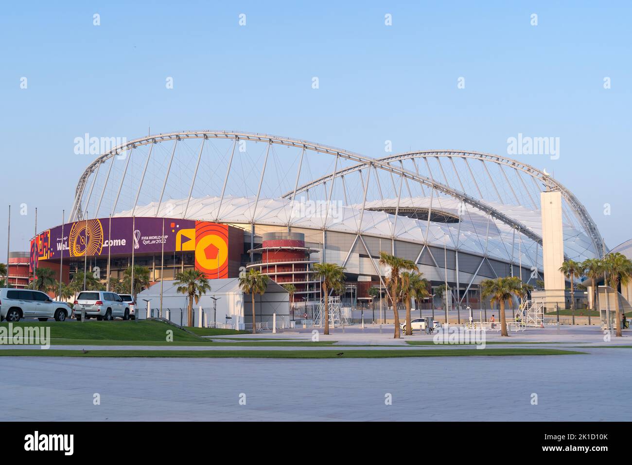 Doha, Qatar - September 14, 2022: The Khalifa International Stadium in ...