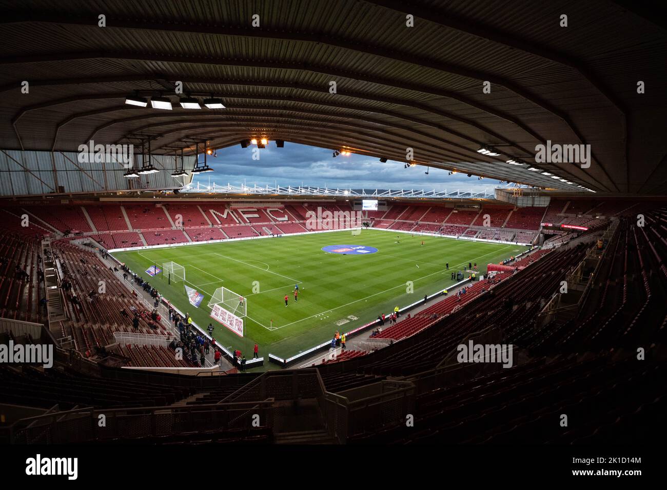 General view inside The Riverside Stadium ahead of Sky Bet Championship ...