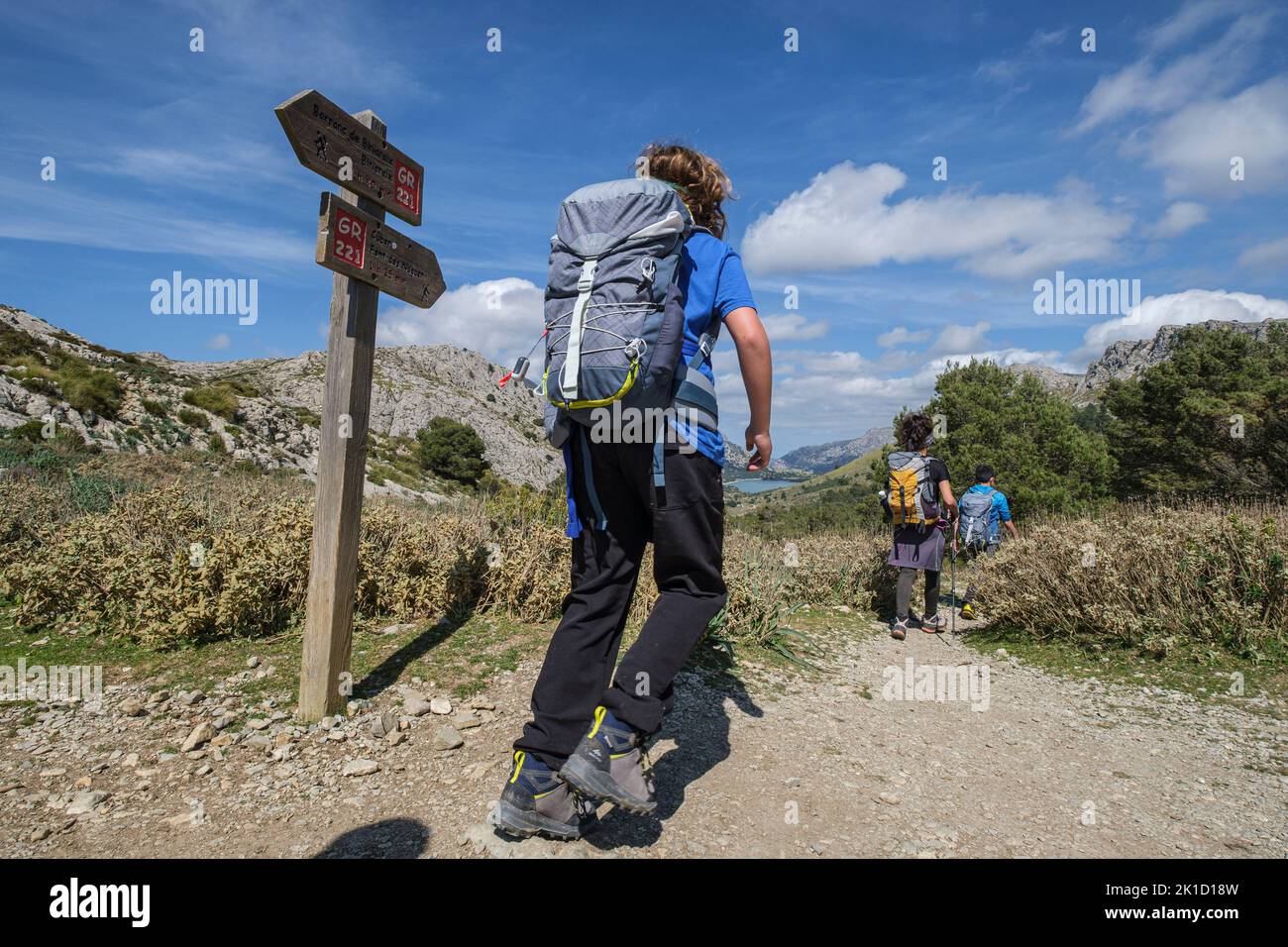 dry stone path GR221, Binimorat valley, Three Thousand Route, (Tres ...
