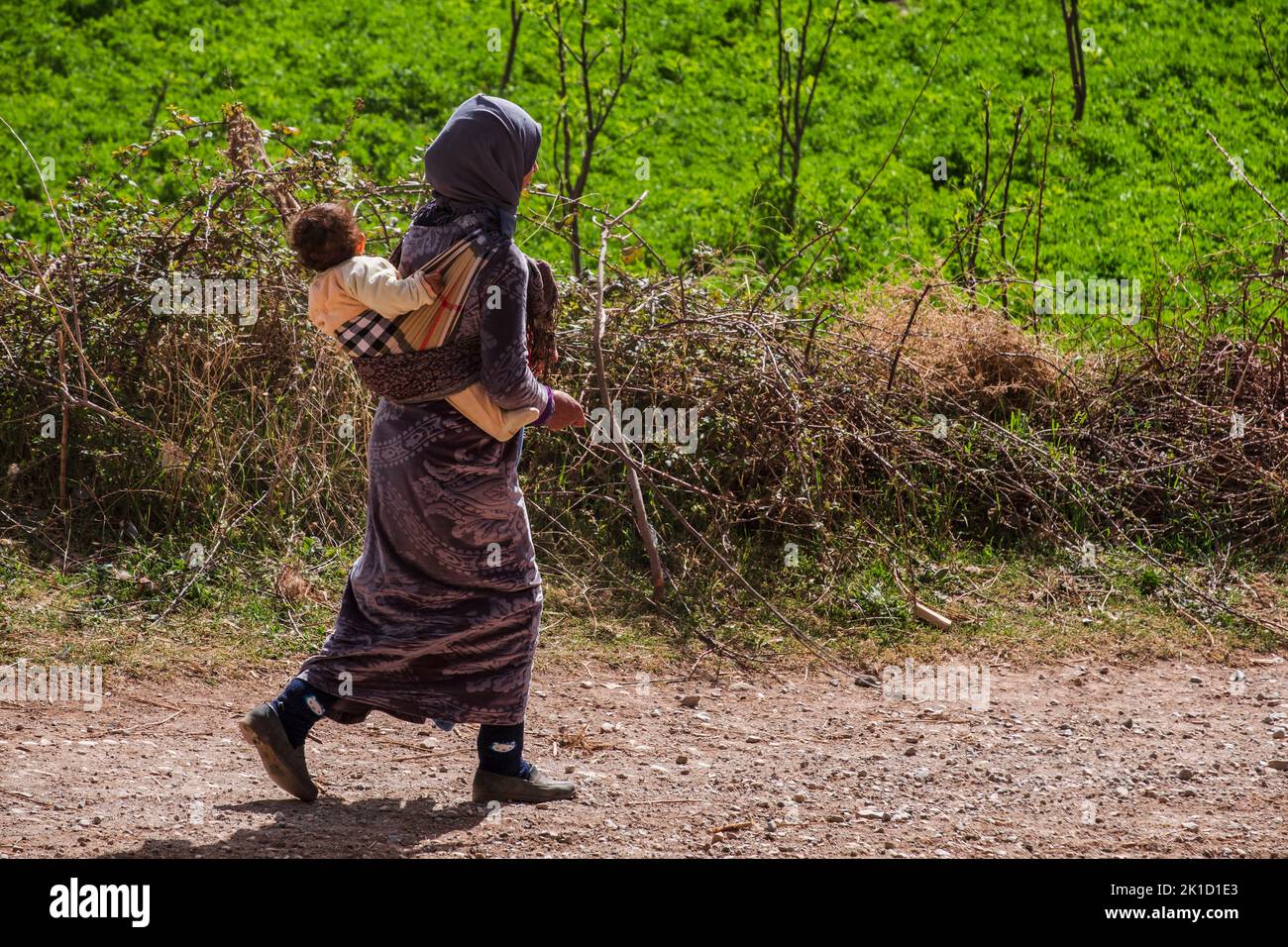 Ait Said, MGoun trek, Bougames valley, Atlas mountain range, morocco ...
