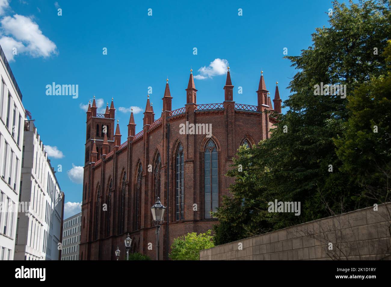 The back of the Friedrichswerdersche Church in Berlin Stock Photo - Alamy