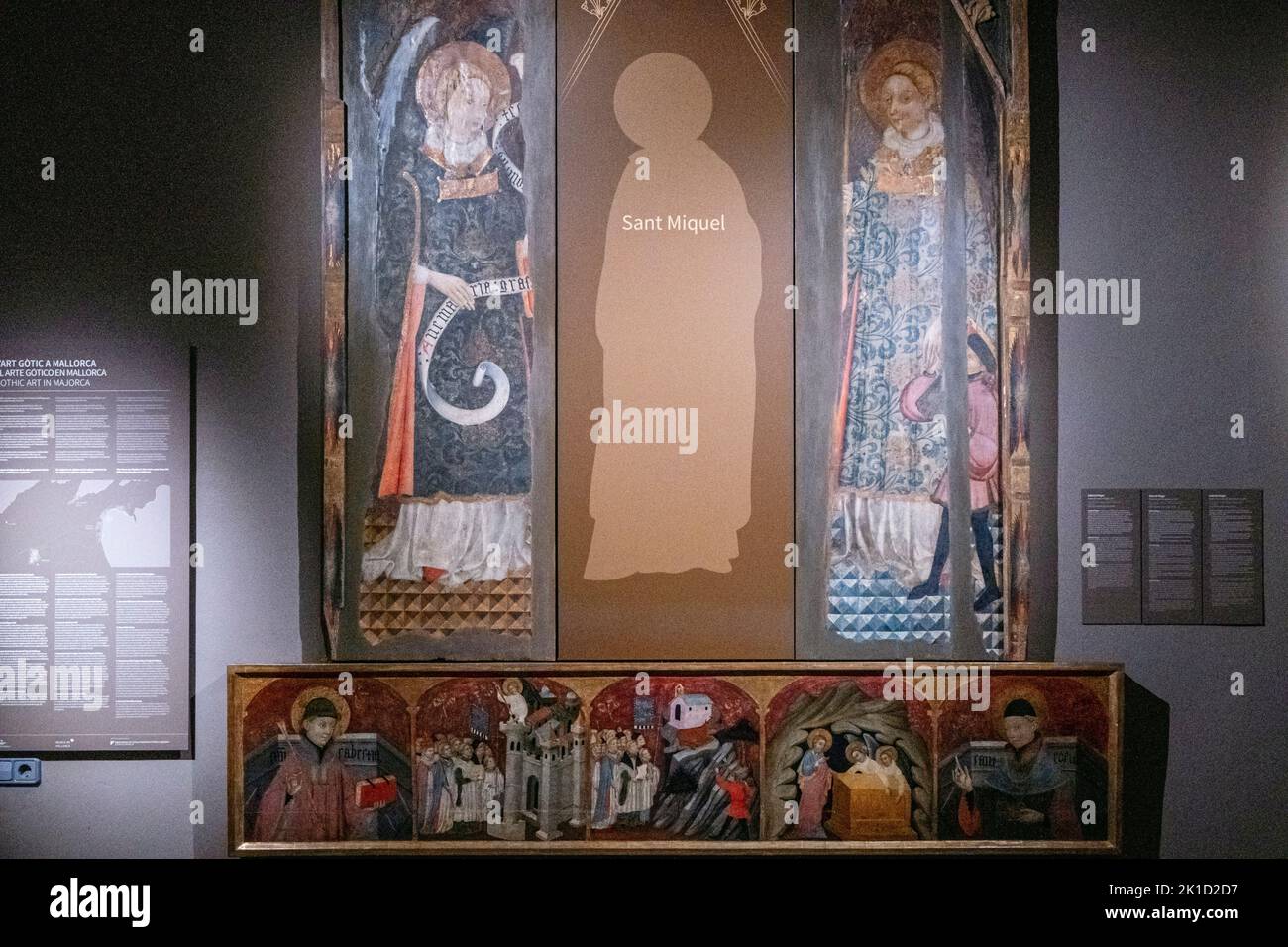 altarpiece of the saints archangels, Gabriel Moger, 1407, tempera on ...