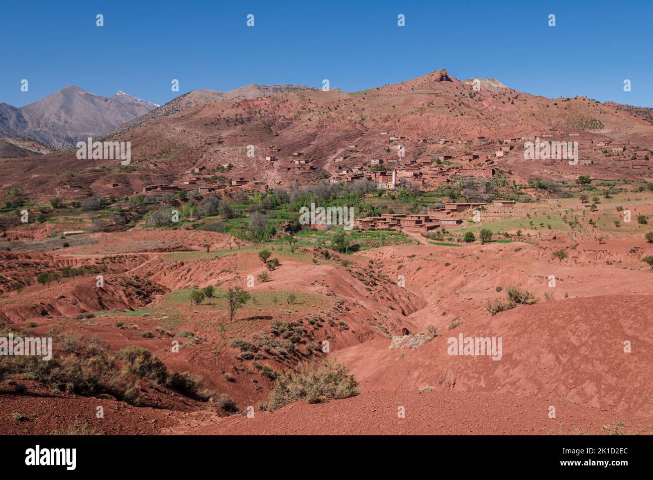 typical mountain landscape, azilal province, Atlas mountain range ...