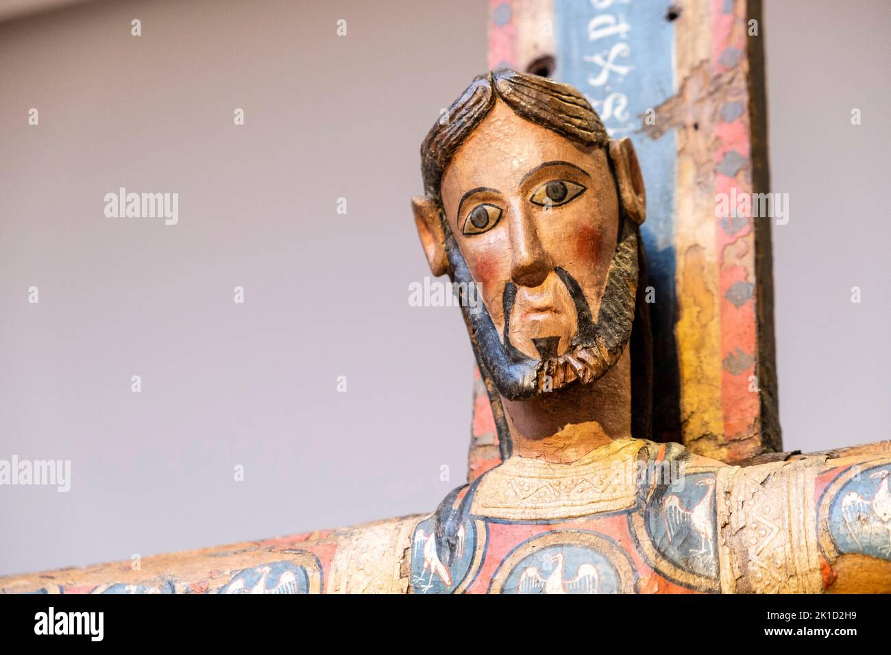 Anonymous Catalan, Majesty of Christ on the cross, Carved and ...