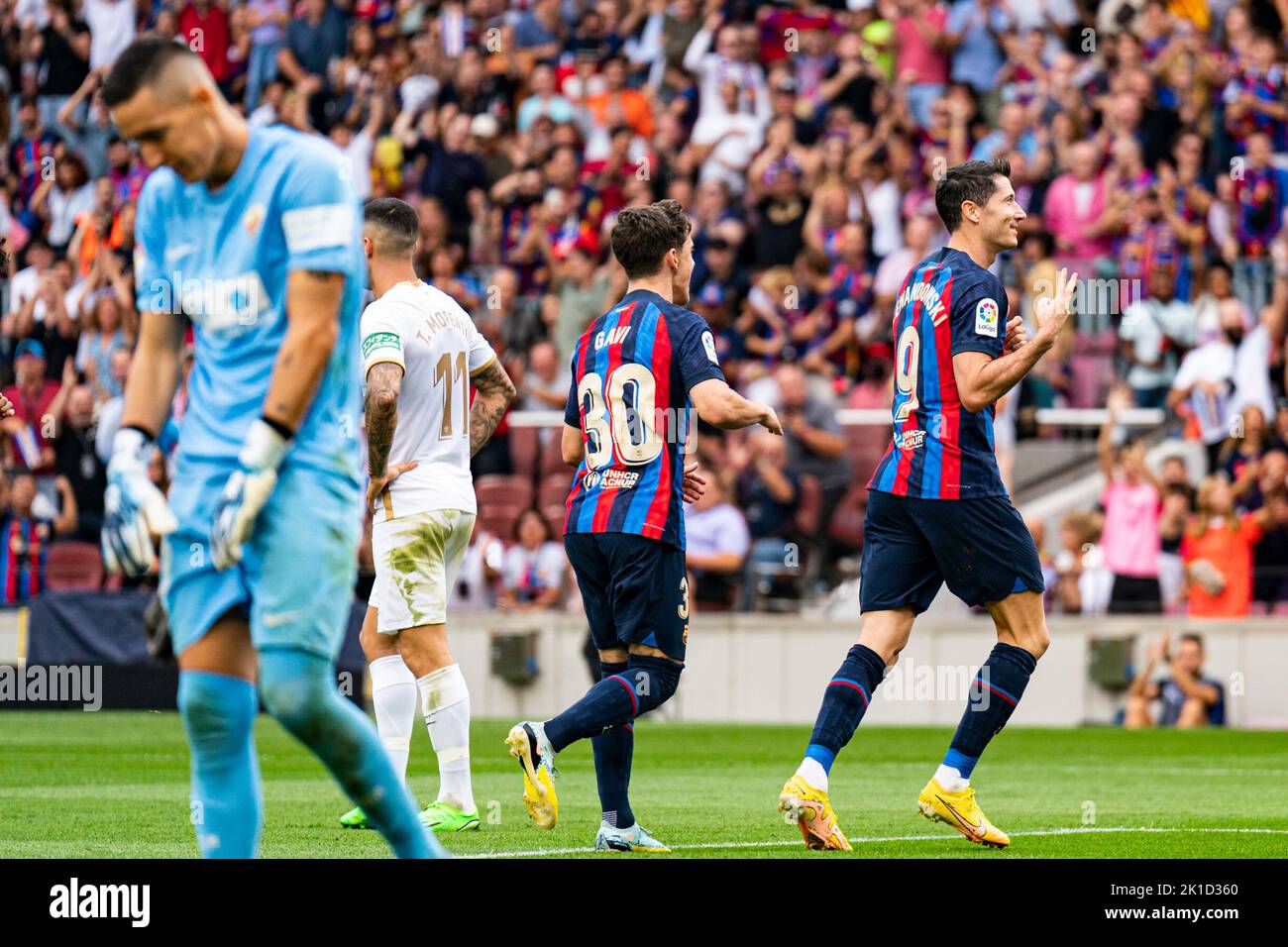 Barcelona Spain 17th Sep 2022 Robert Lewandowski Fc Barcelona