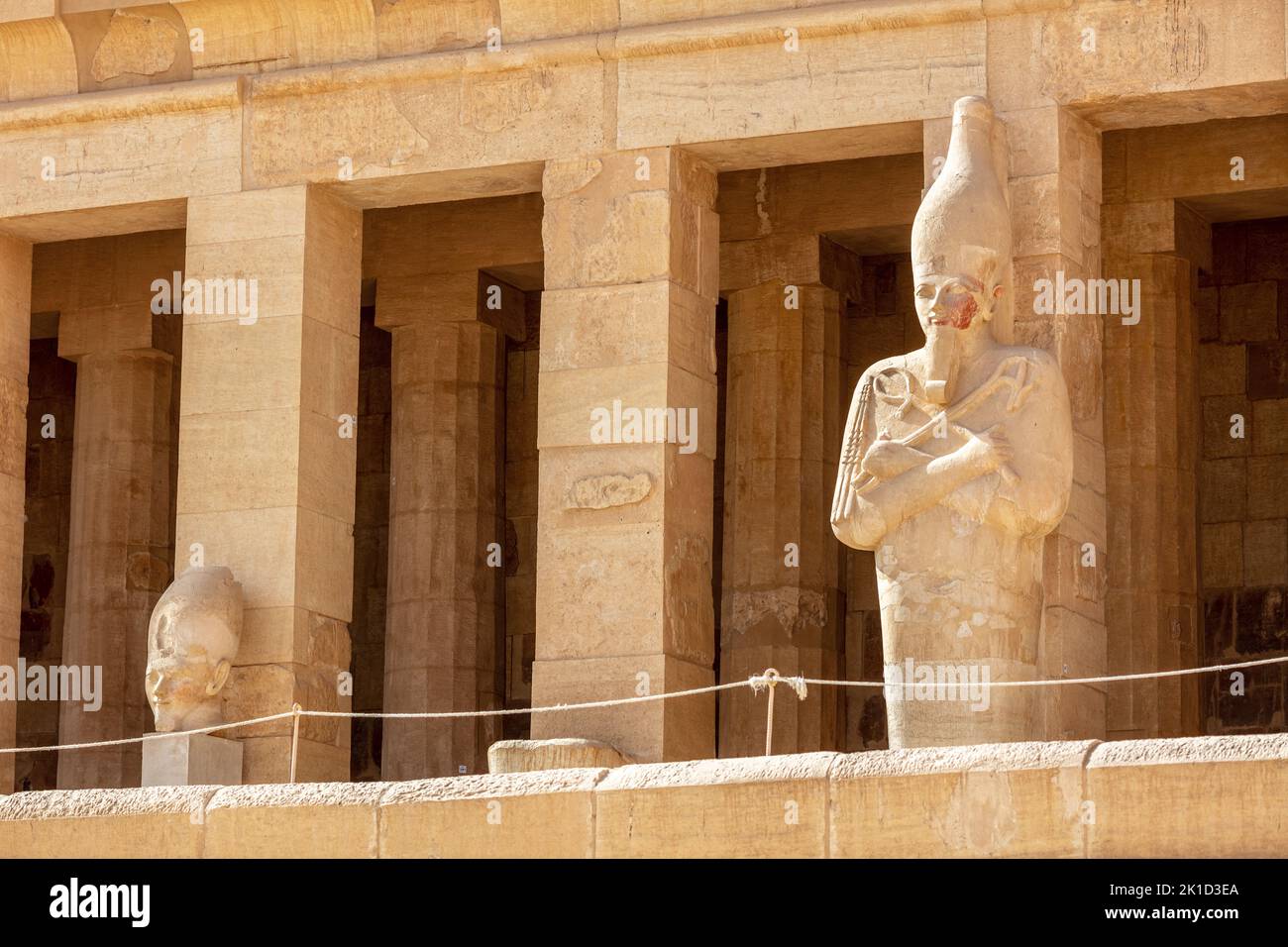 View of Hatshepsut's temple. Mortuary temple of the pharaoh of the ...