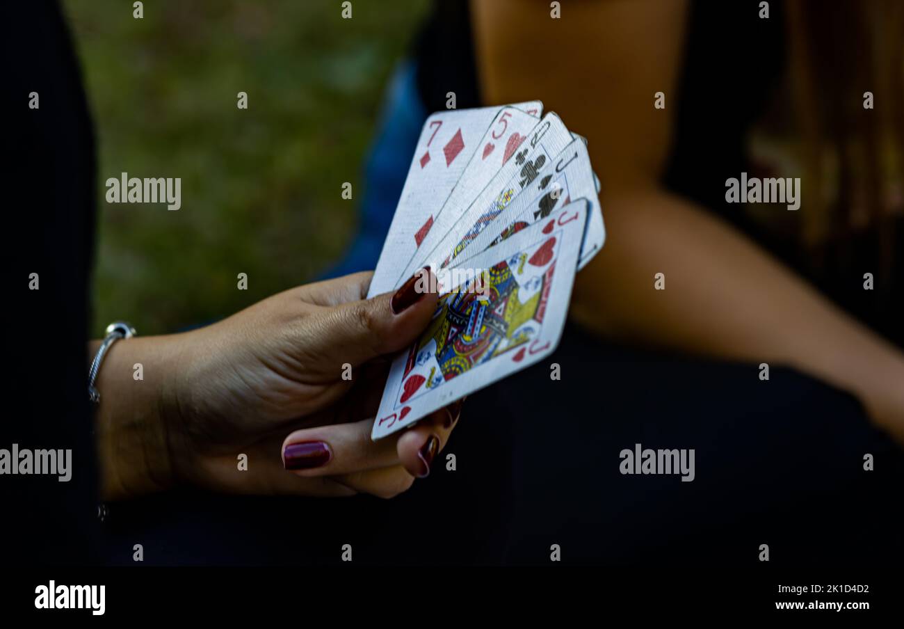 People playing table games blackjack hi-res stock photography and ...