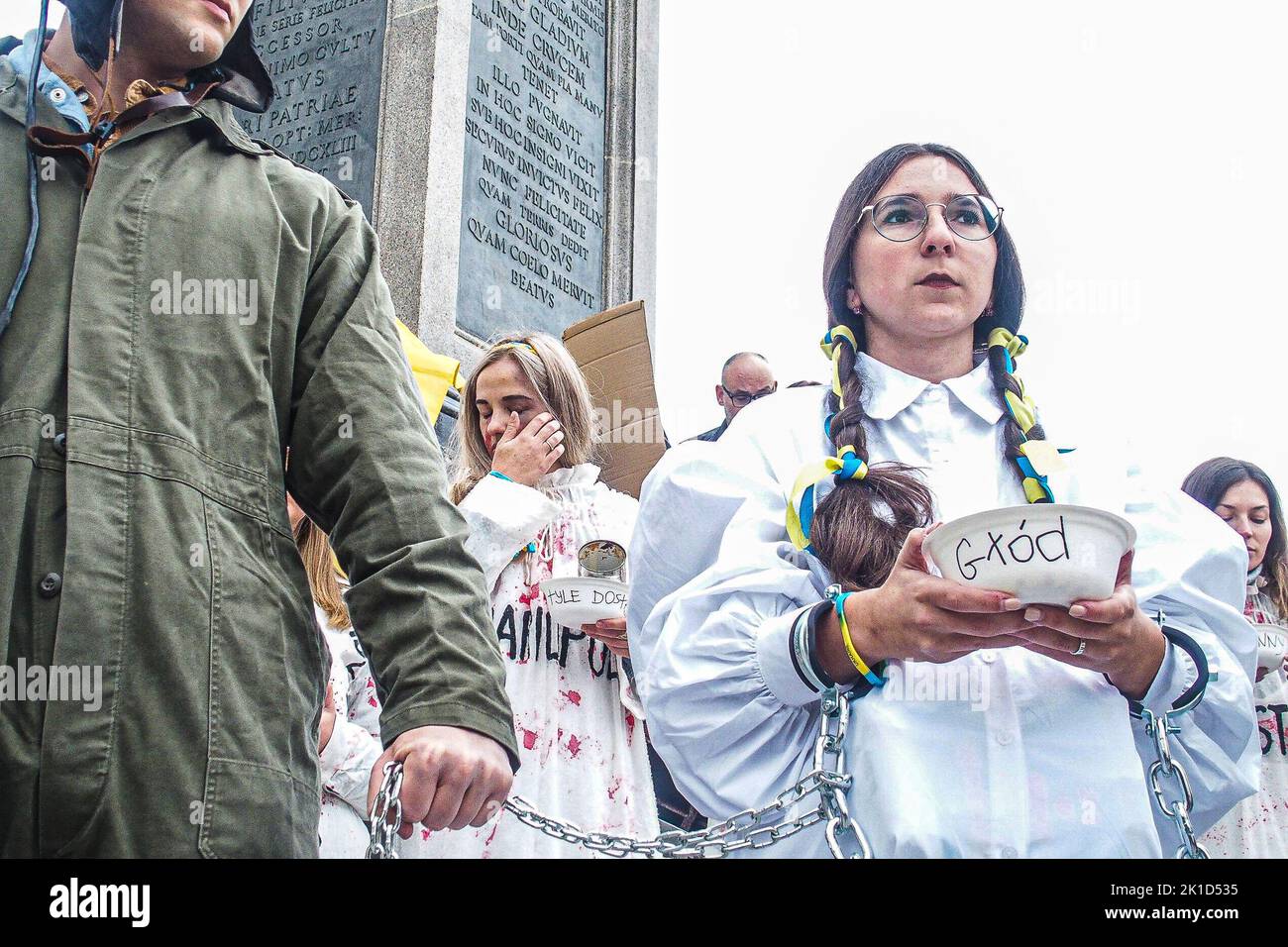 Warsaw, Poland. 17th Sep, 2022. A protest for Ukrainian Medic MARYANA ...