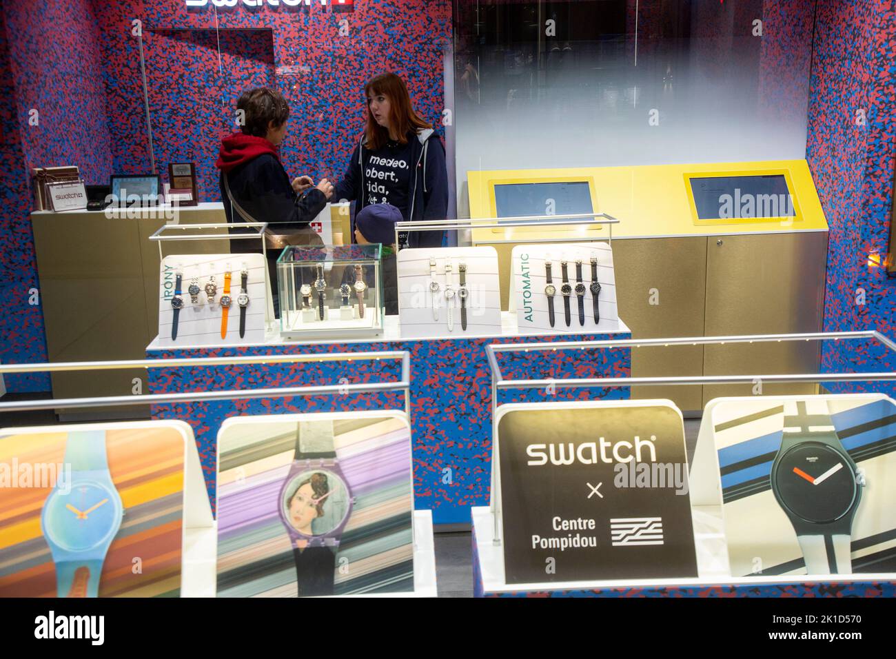 Moscow, Russia. 17th of September, 2022. Interior of the Swatch Swiss ...