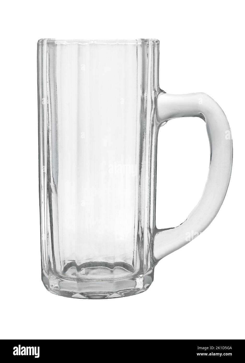 Empty Beer Mug isolated on a white background with a clipping path ...