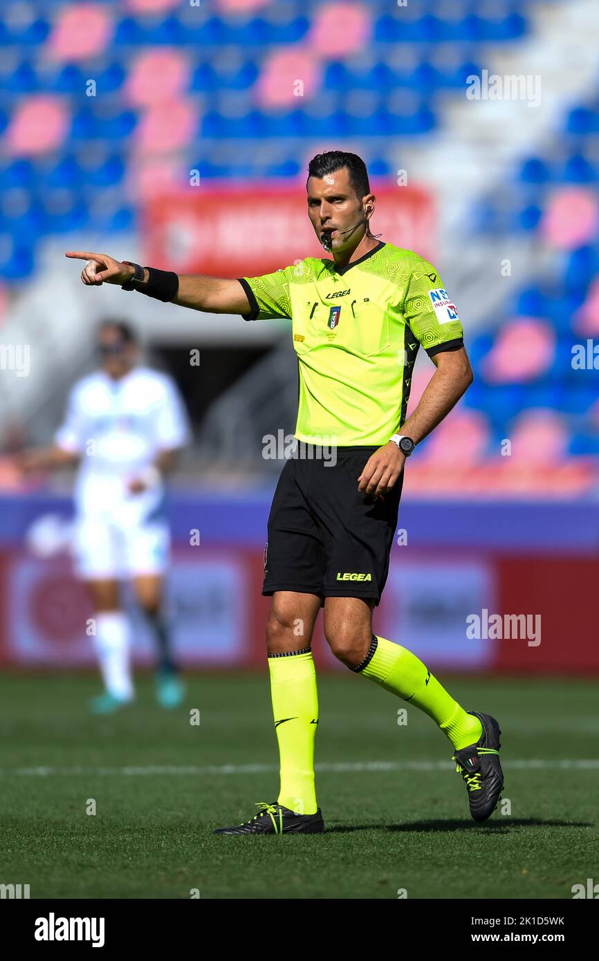 Bologna, Italy. 17th Sep, 2022. Manuel Volpi (Referee) during the ...