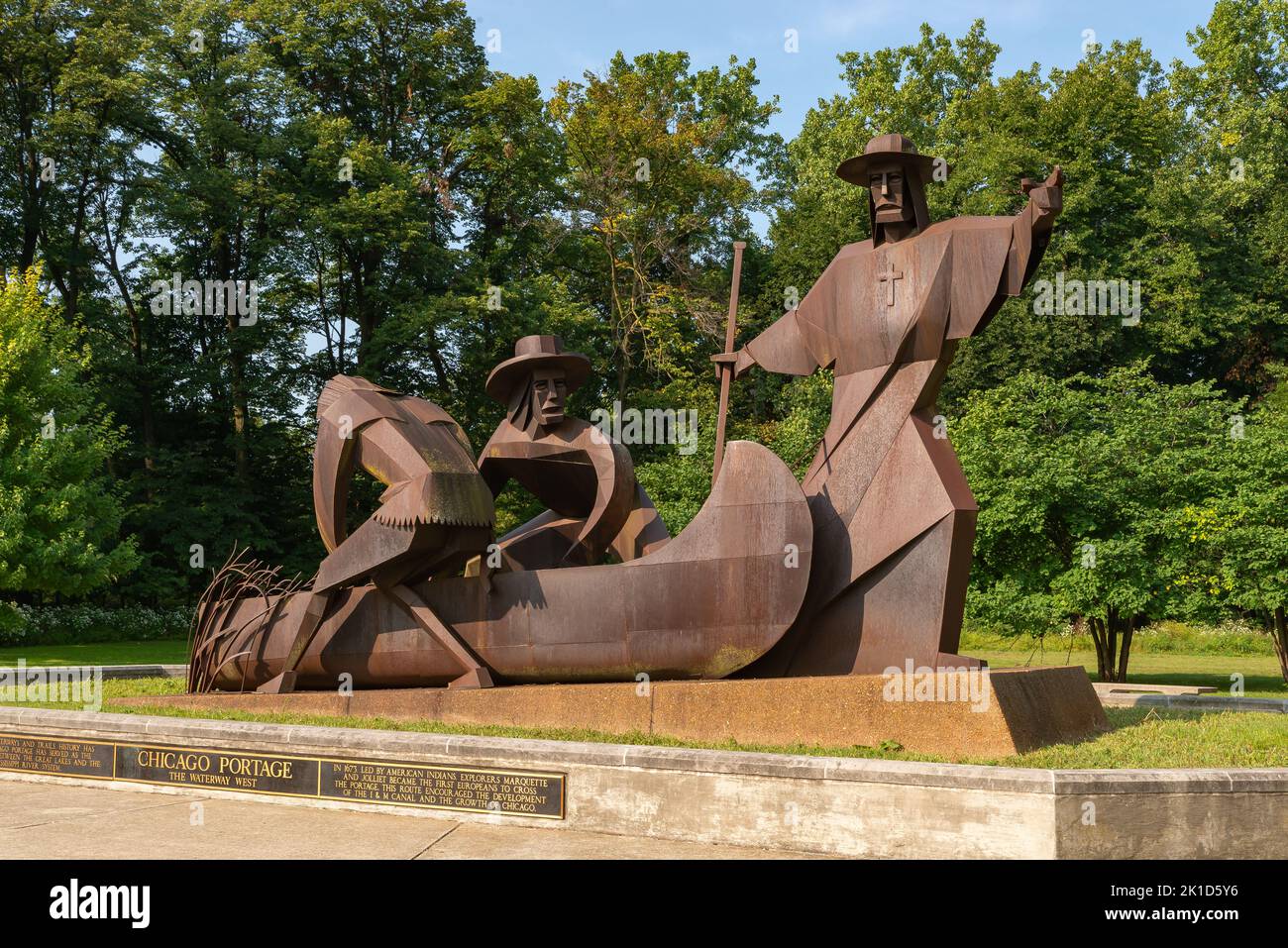 Lyons, Illinois - United States - September 15th, 2022: Sculpture at ...