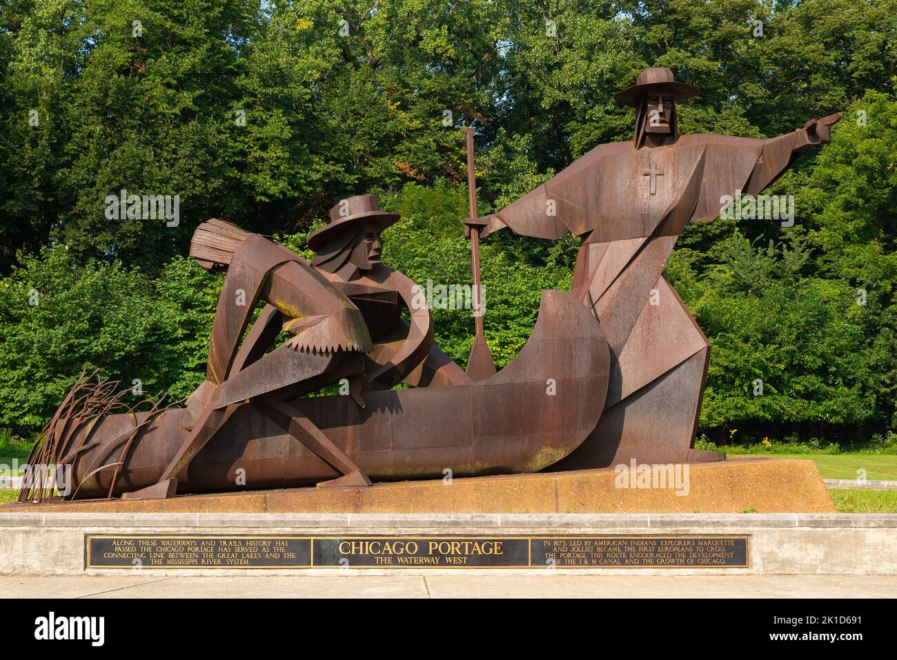 Lyons, Illinois - United States - September 15th, 2022: Sculpture at ...