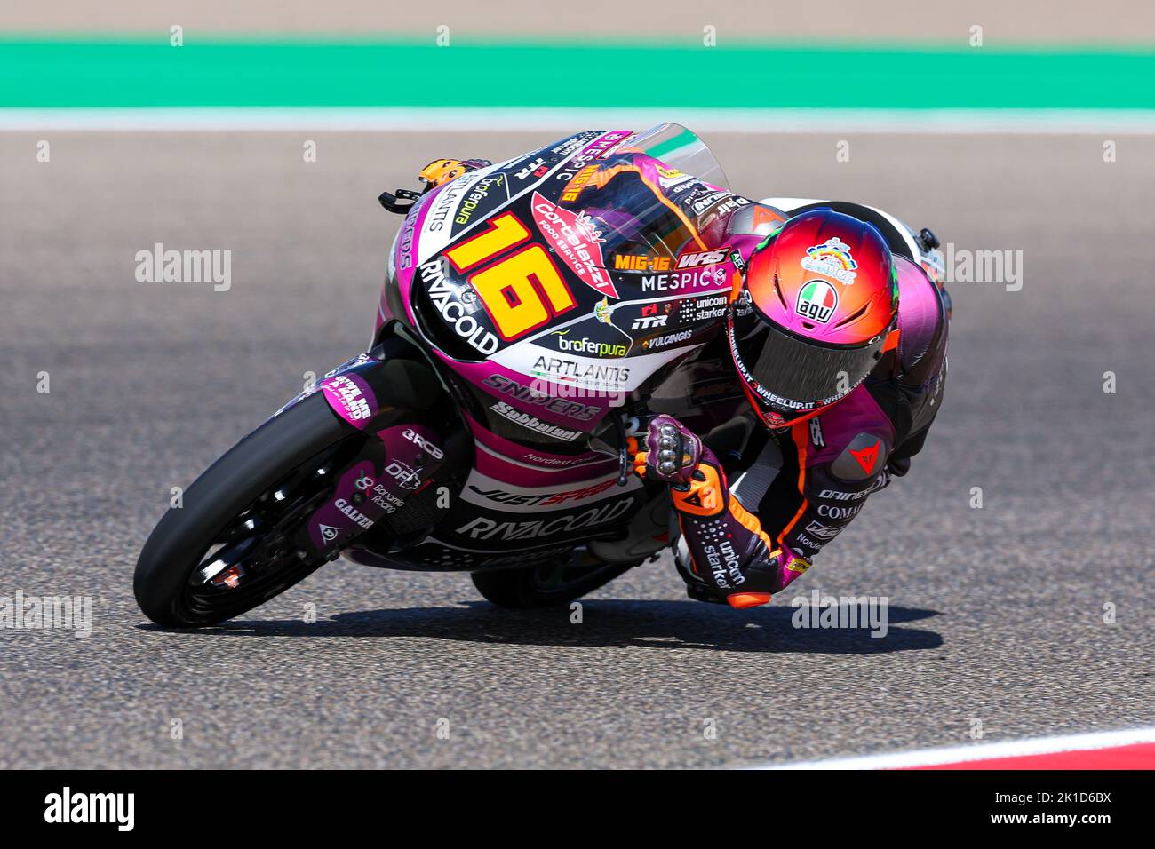 Andrea Migno from Italy of Rivacold Snipers Team with Honda during ...
