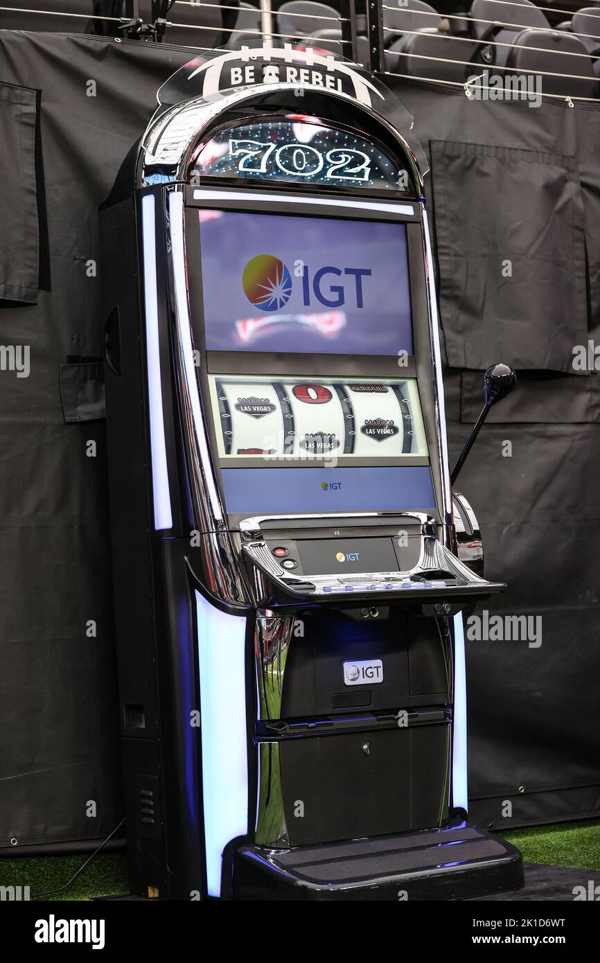 Las Vegas, NV, USA. 17th Sep, 2022. The IGT Rebel Slot machine waits ...