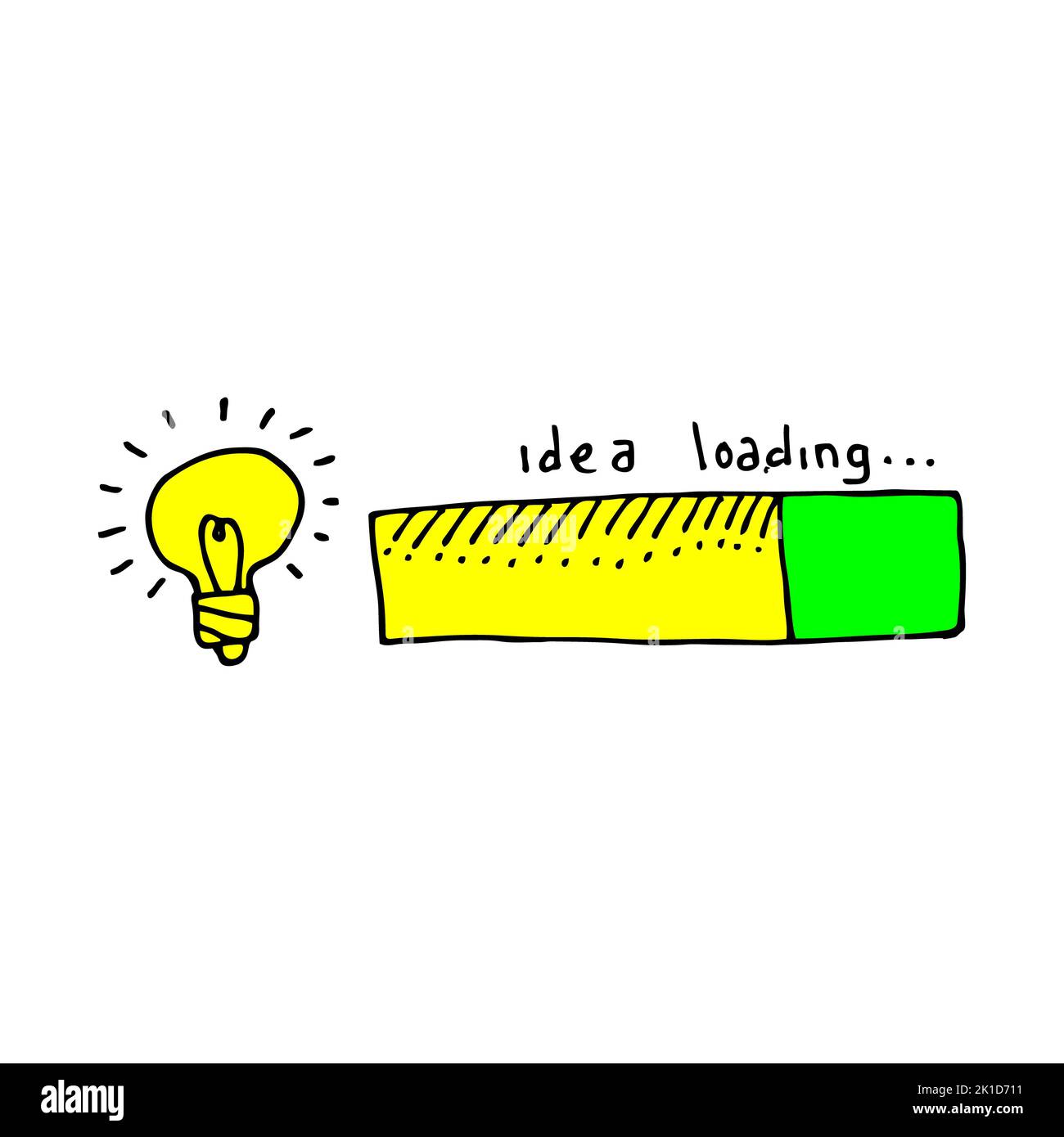 Loading bar with bulb hi-res stock photography and images - Alamy