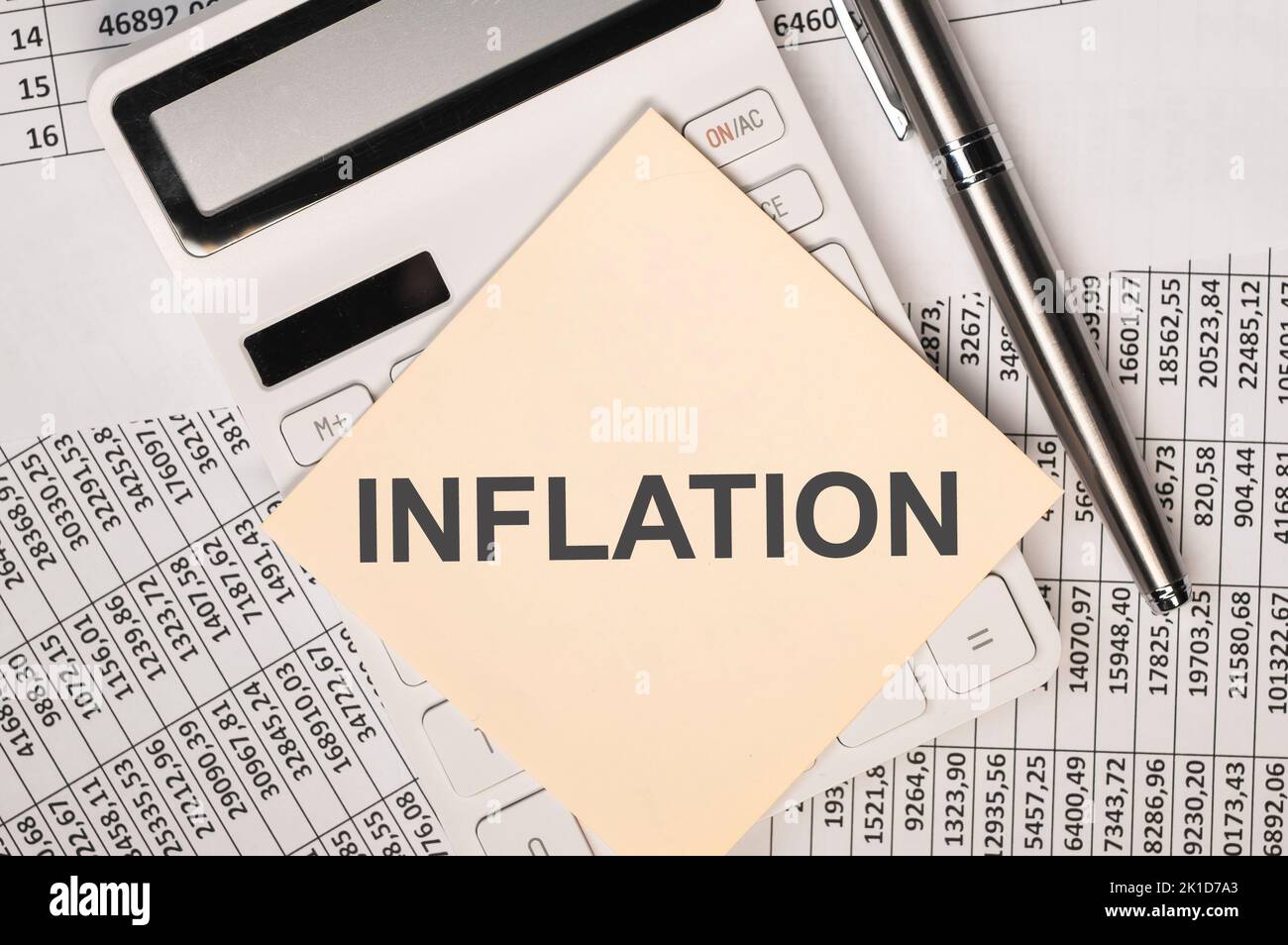 Inflation word, price growth concept. High quality photo Stock Photo ...