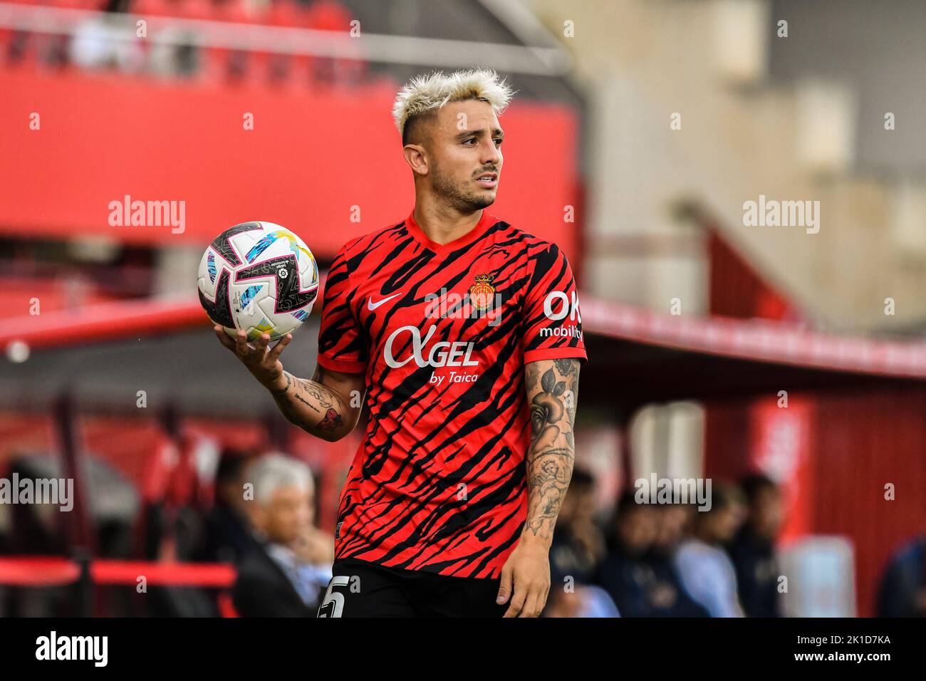 MALLORCA, SPAIN - SEPTEMBER 17: Pablo Maffeo of RCD Mallorca during the ...