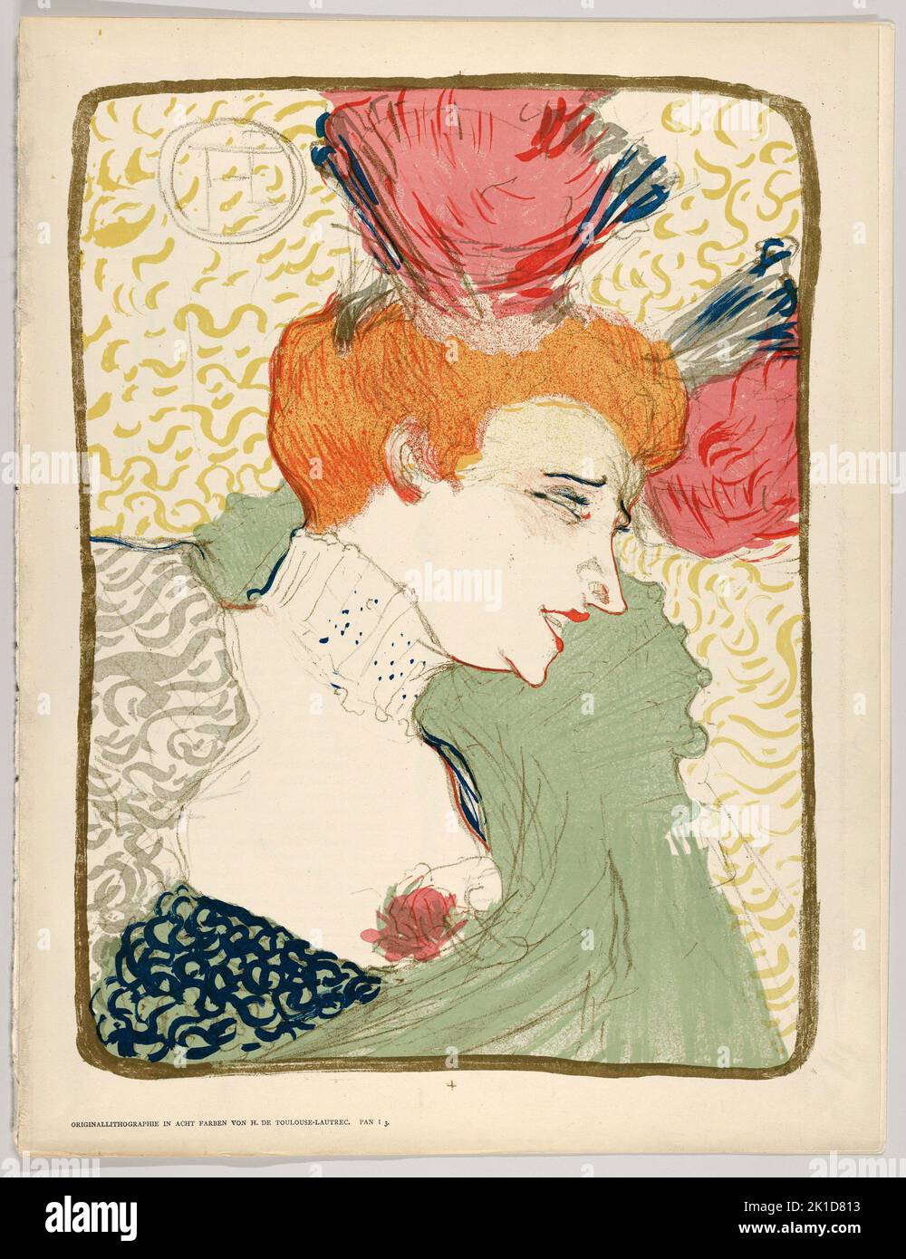 Portrait Bust of Mademoiselle Marcelle Lender. Henri de Toulouse ...