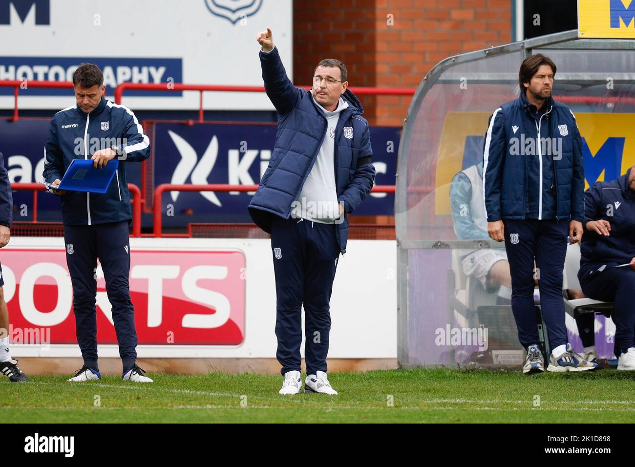 17th September 2022; Dens Park, Dundee, Scotland: Scottish Championship ...