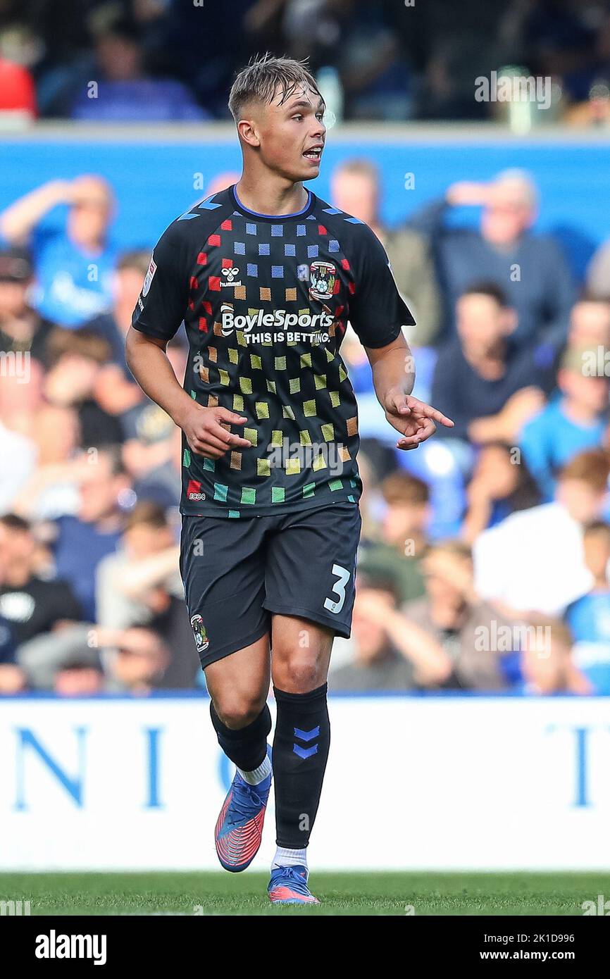 Callum Doyle #3 of Coventry City during the Sky Bet Championship match ...