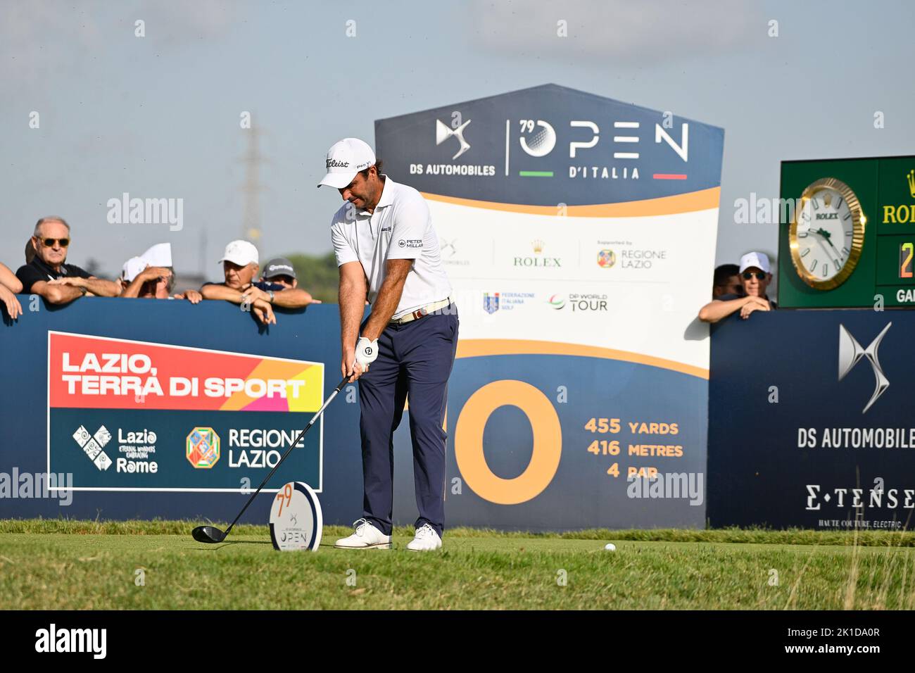 Edoardo Molinari during 79 Open D’Italia Golf Match, Marco Simone Golf Club, 16 September 2022 ...