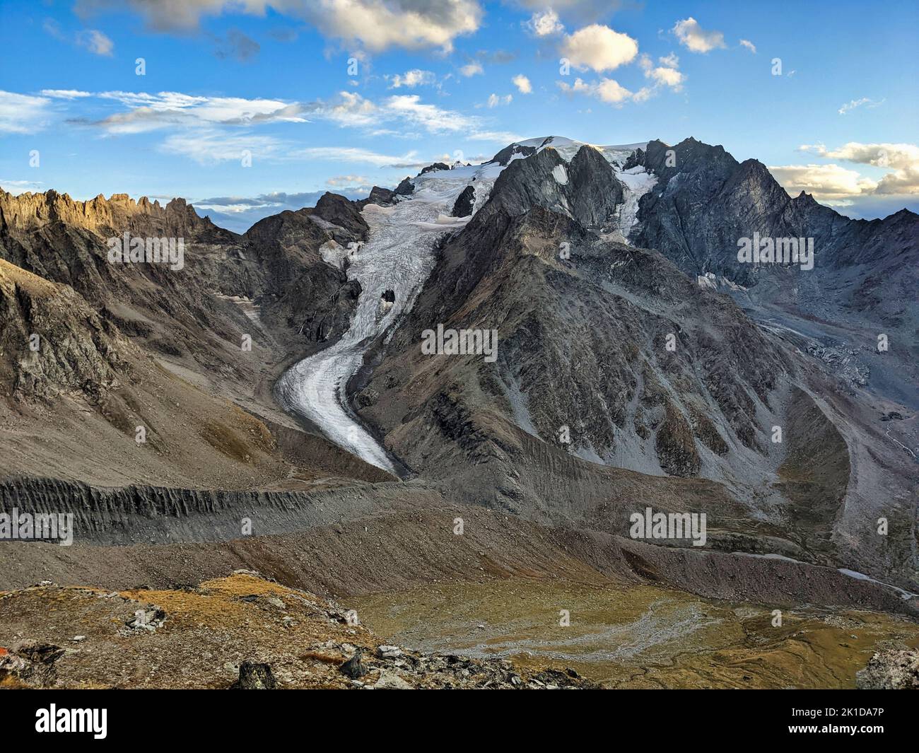Mont Velan mountain with the glacier le glacier de valsorey ...