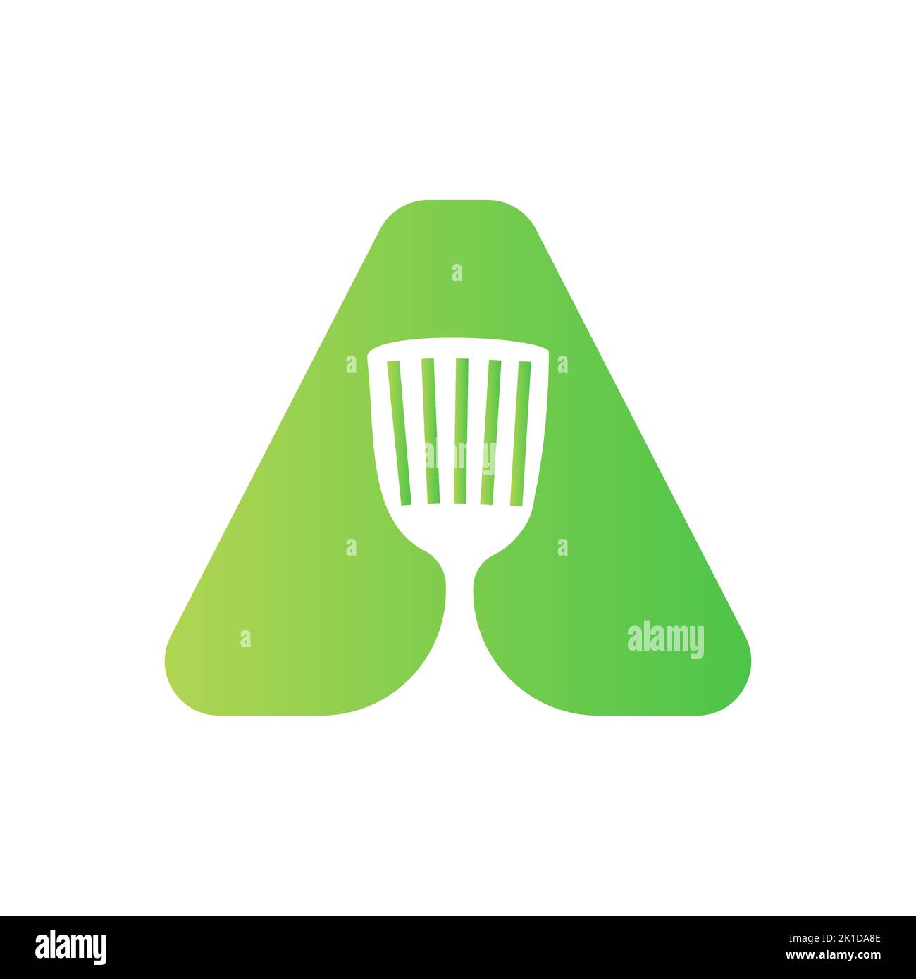 Letter A Kitchen Spatula Logo. Kitchen Logo Design Combined With ...