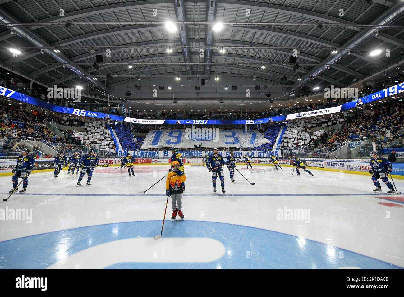 17.09.2022, Ambri, Gottardo Arena, NL: HC Ambri-Piotta - SC Bern, Ambri ...