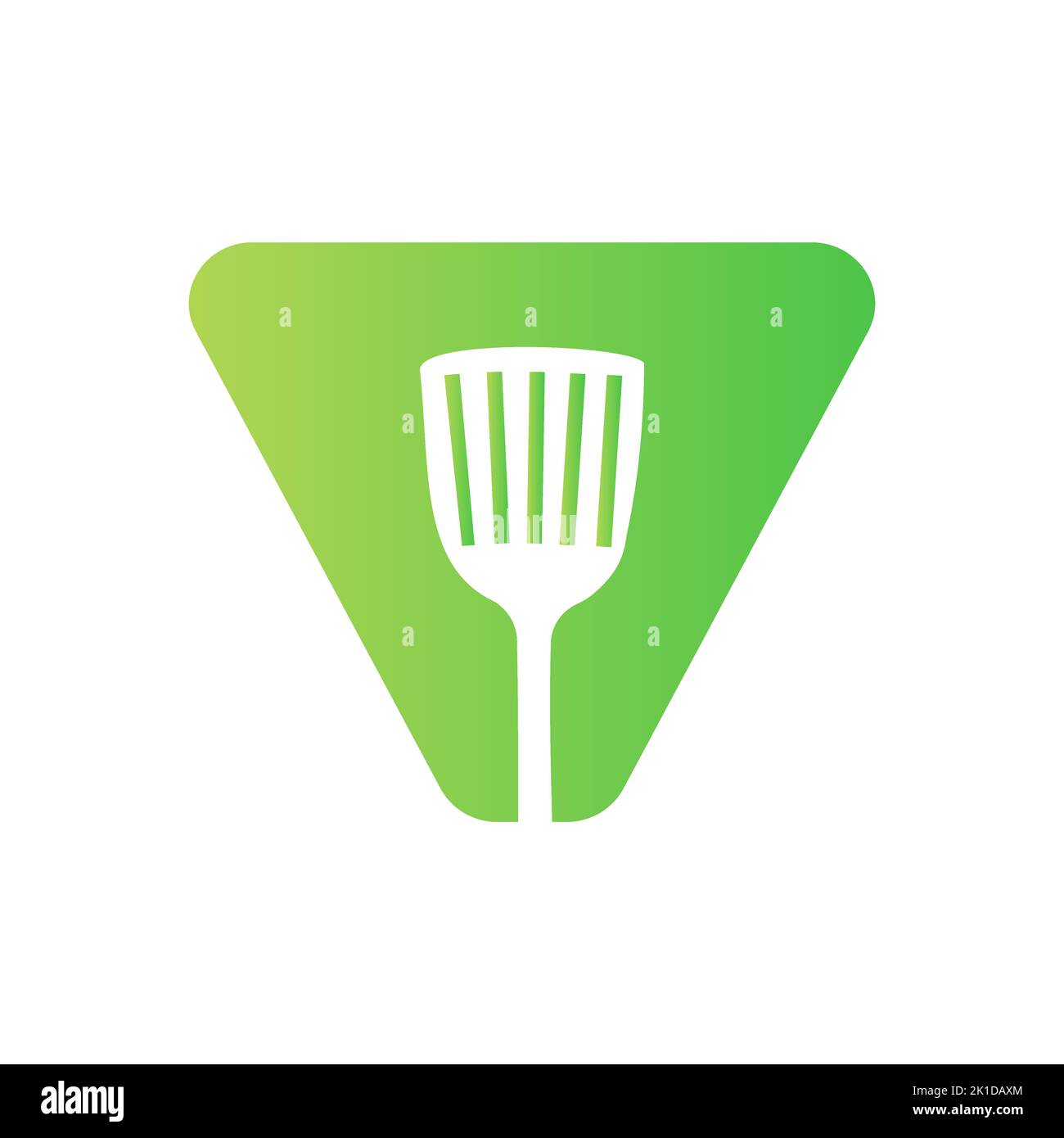 Letter V Kitchen Spatula Logo. Kitchen Logo Design Combined With ...