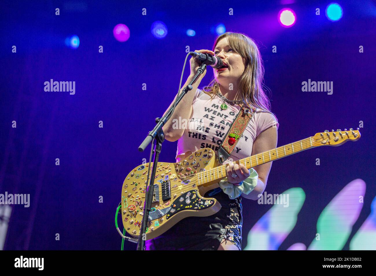 Rhian Teasdale of Wet Leg during the Life Is Beautiful Music Festival ...