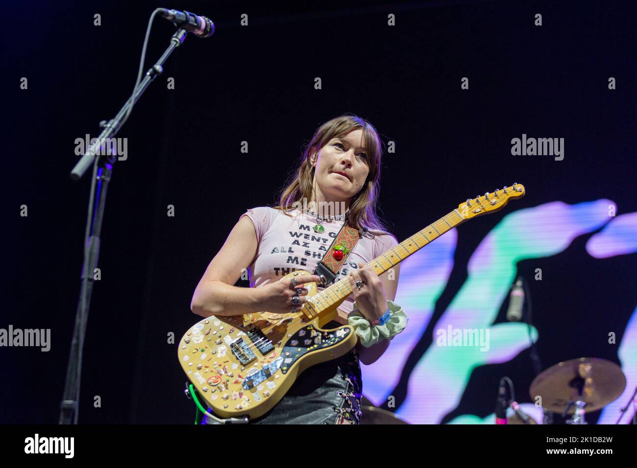 Rhian Teasdale of Wet Leg during the Life Is Beautiful Music Festival ...