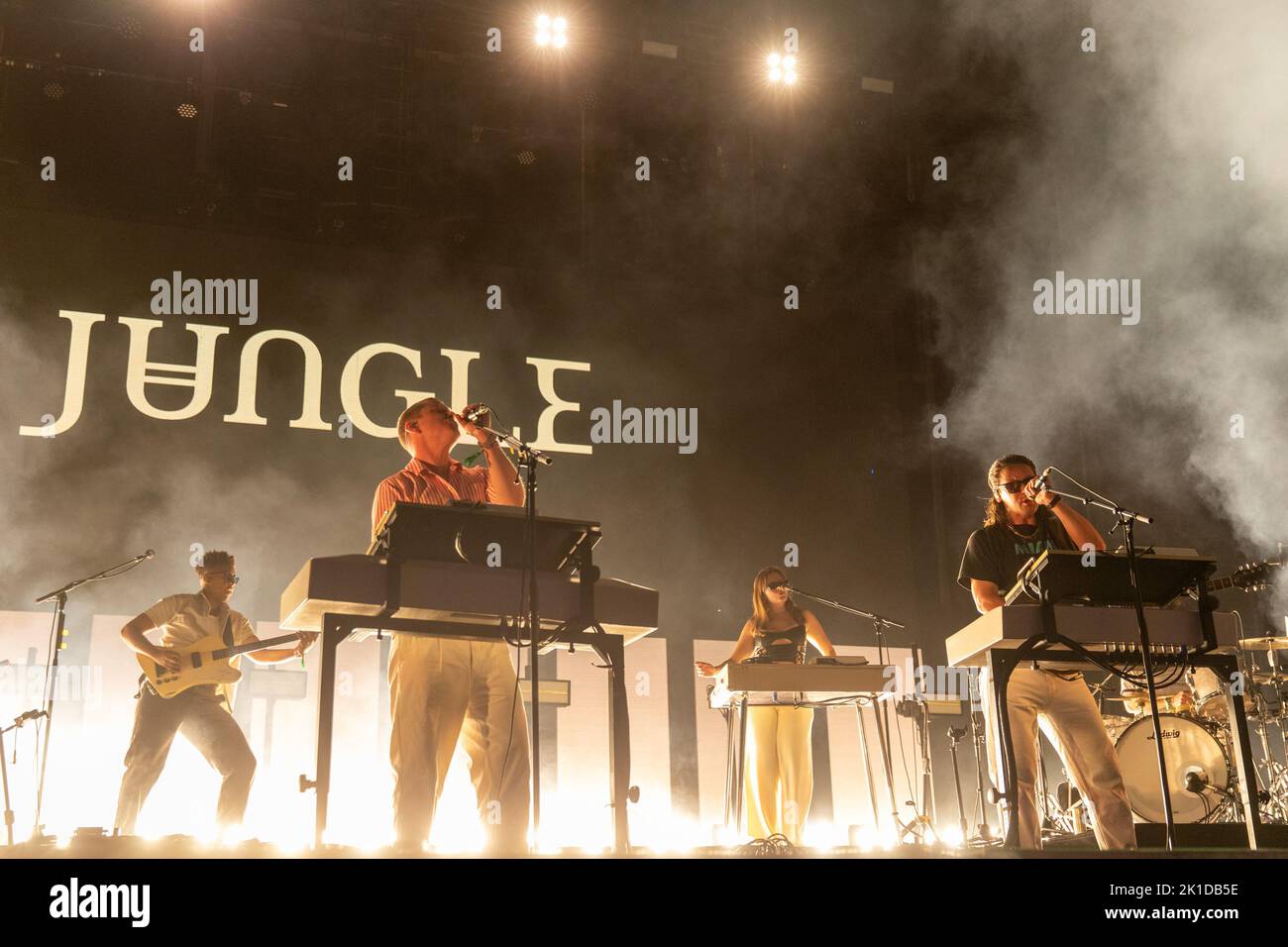 Tom McFarland and Josh Lloyd-Watson of Jungle during the Life Is ...