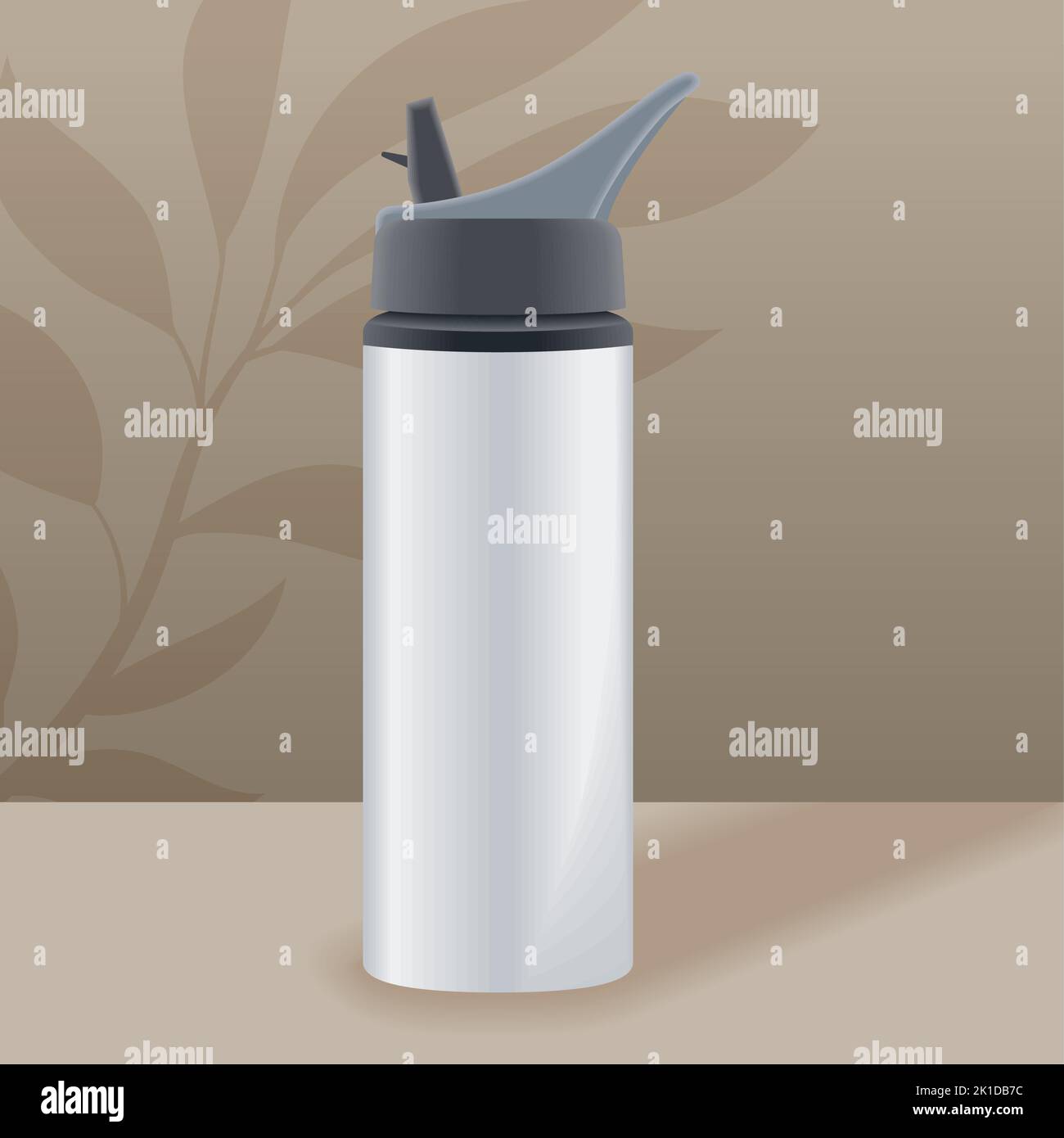 white cycling bottle branding mockup Stock Vector Image & Art - Alamy