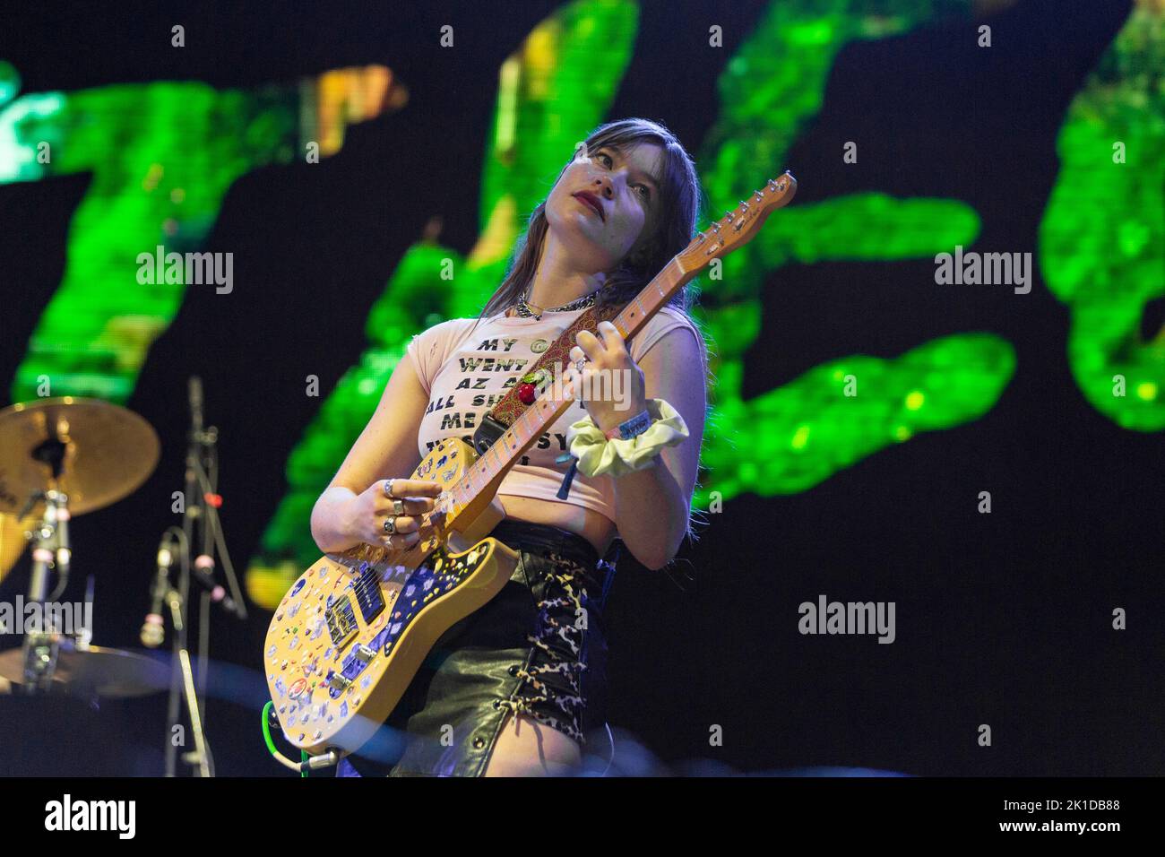 Rhian Teasdale of Wet Leg during the Life Is Beautiful Music Festival ...