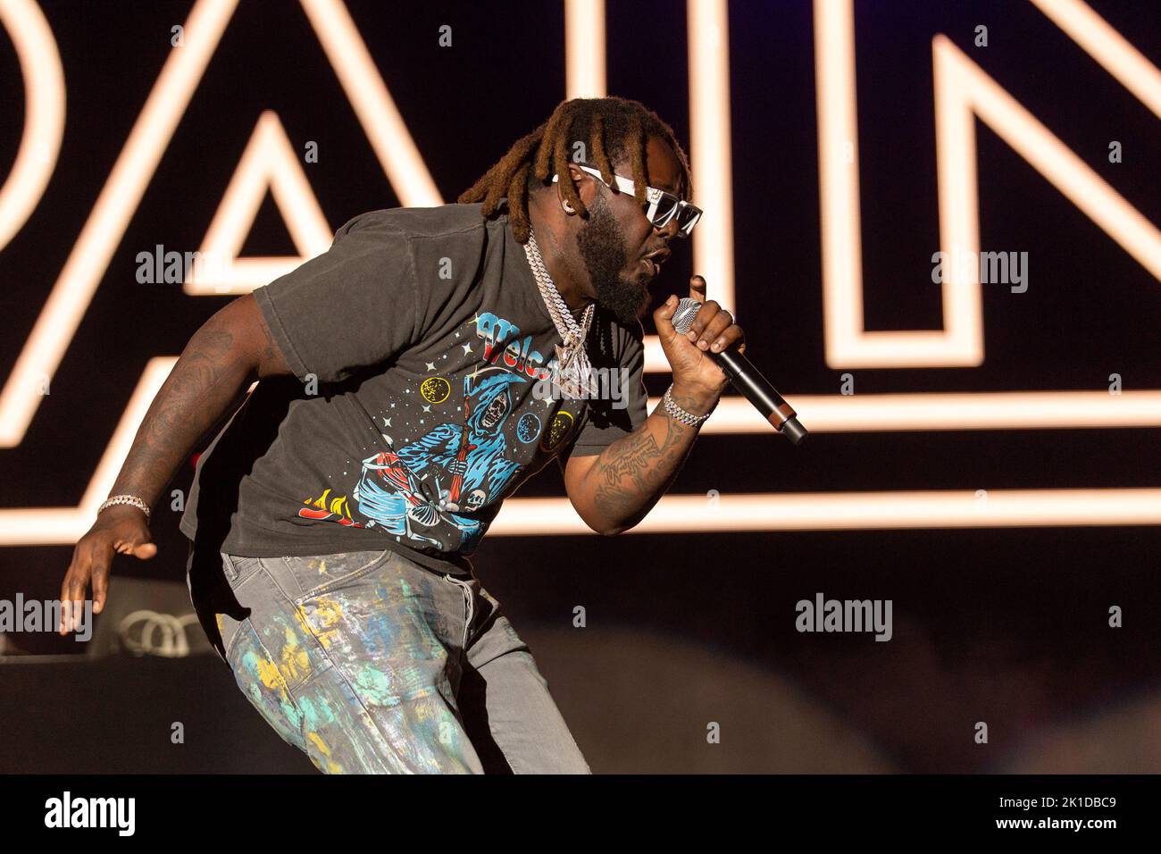T-Pain (Faheem Najm) during the Life Is Beautiful Music Festival on ...