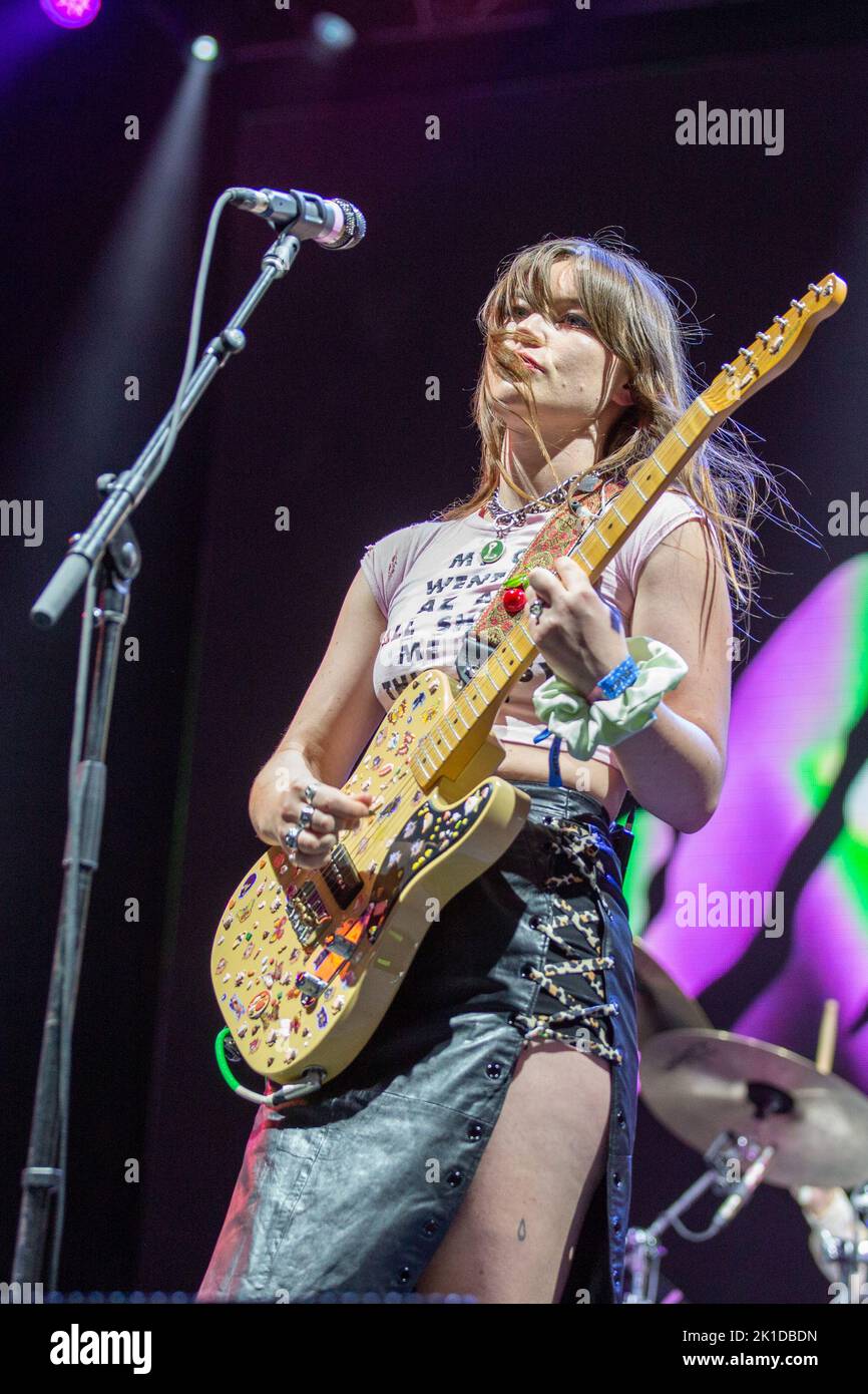 Rhian Teasdale of Wet Leg during the Life Is Beautiful Music Festival ...