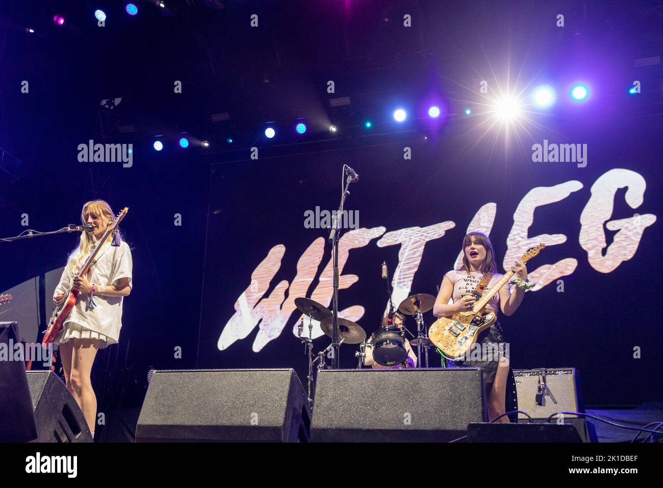 Hester Chambers and Rhian Teasdale of Wet Leg during the Life Is ...