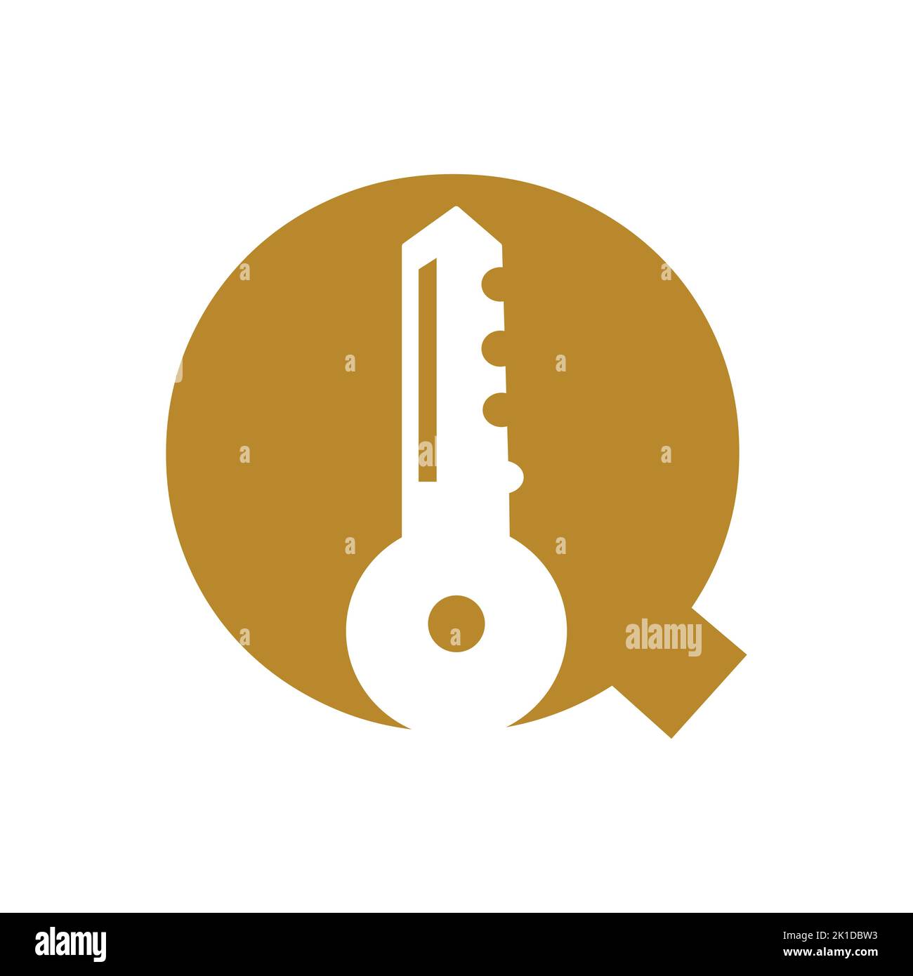 Letter Q Key Logo Combine With House Locker Key For Real Estate and ...